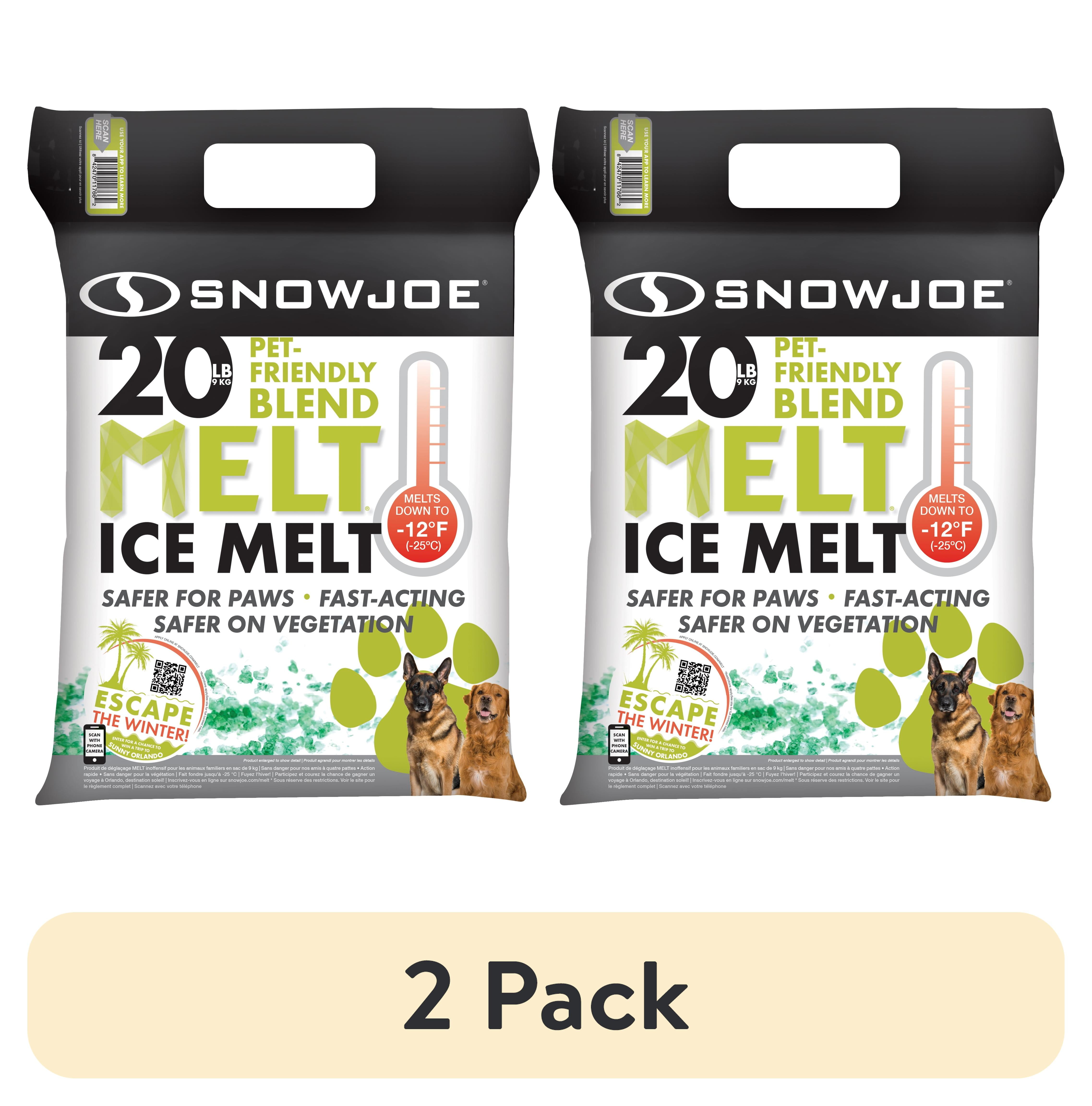 (2 pack) Snow Joe Pet-Safer Ice Melt Blend, Safer for Concrete and ...