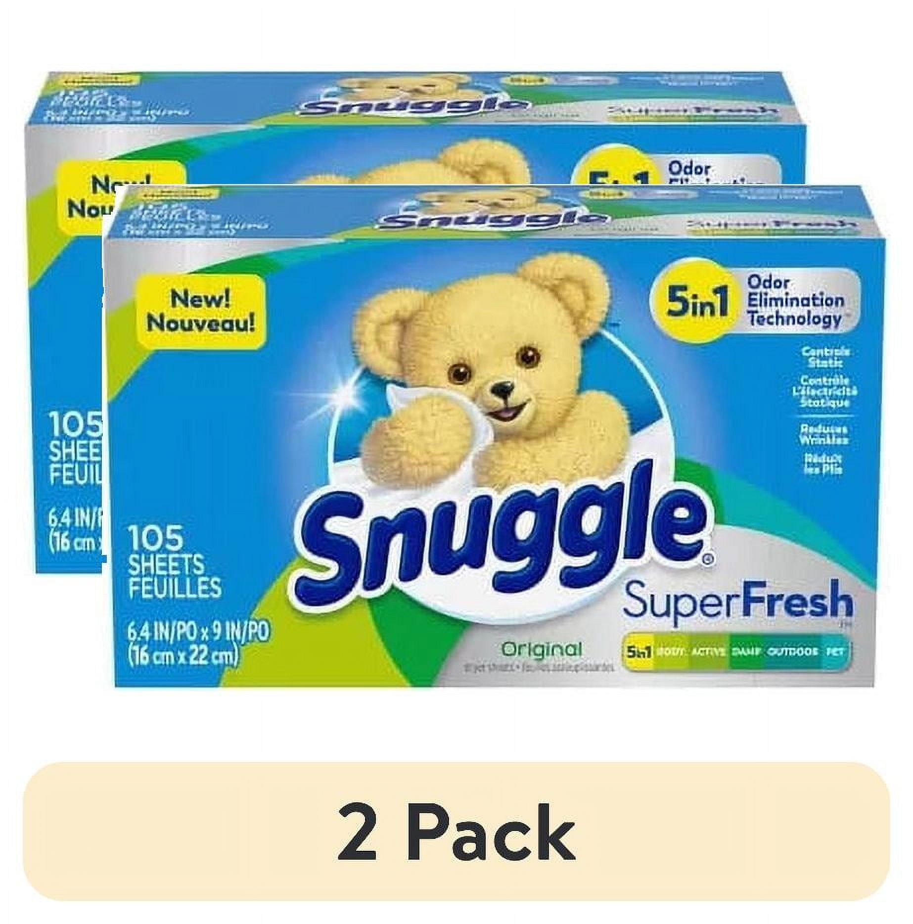 (2 pack) Snuggle Plus Super Fresh Fabric Softener Dryer Sheets ...
