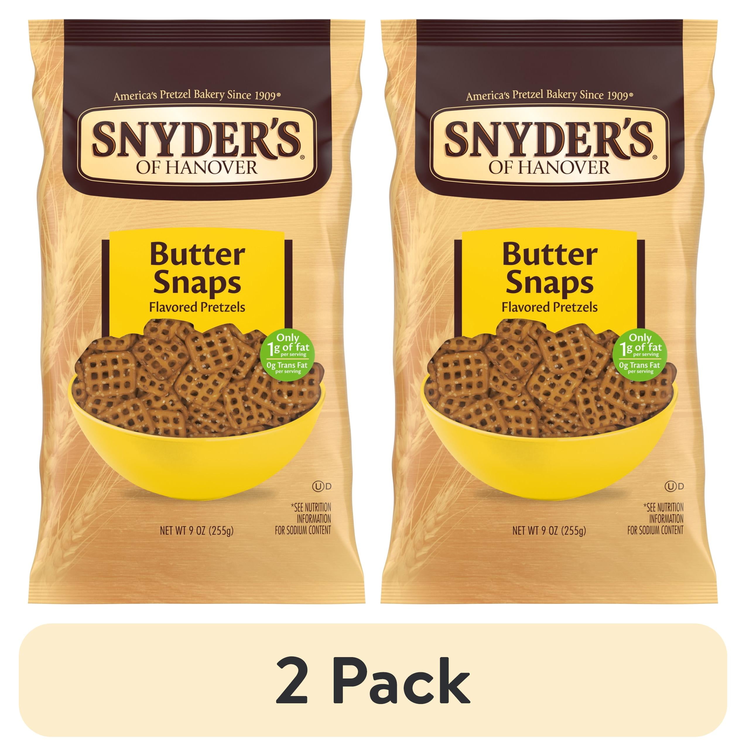 (2 pack) Snyder's of Hanover Pretzel Butter Snaps, 9 oz - Walmart.com
