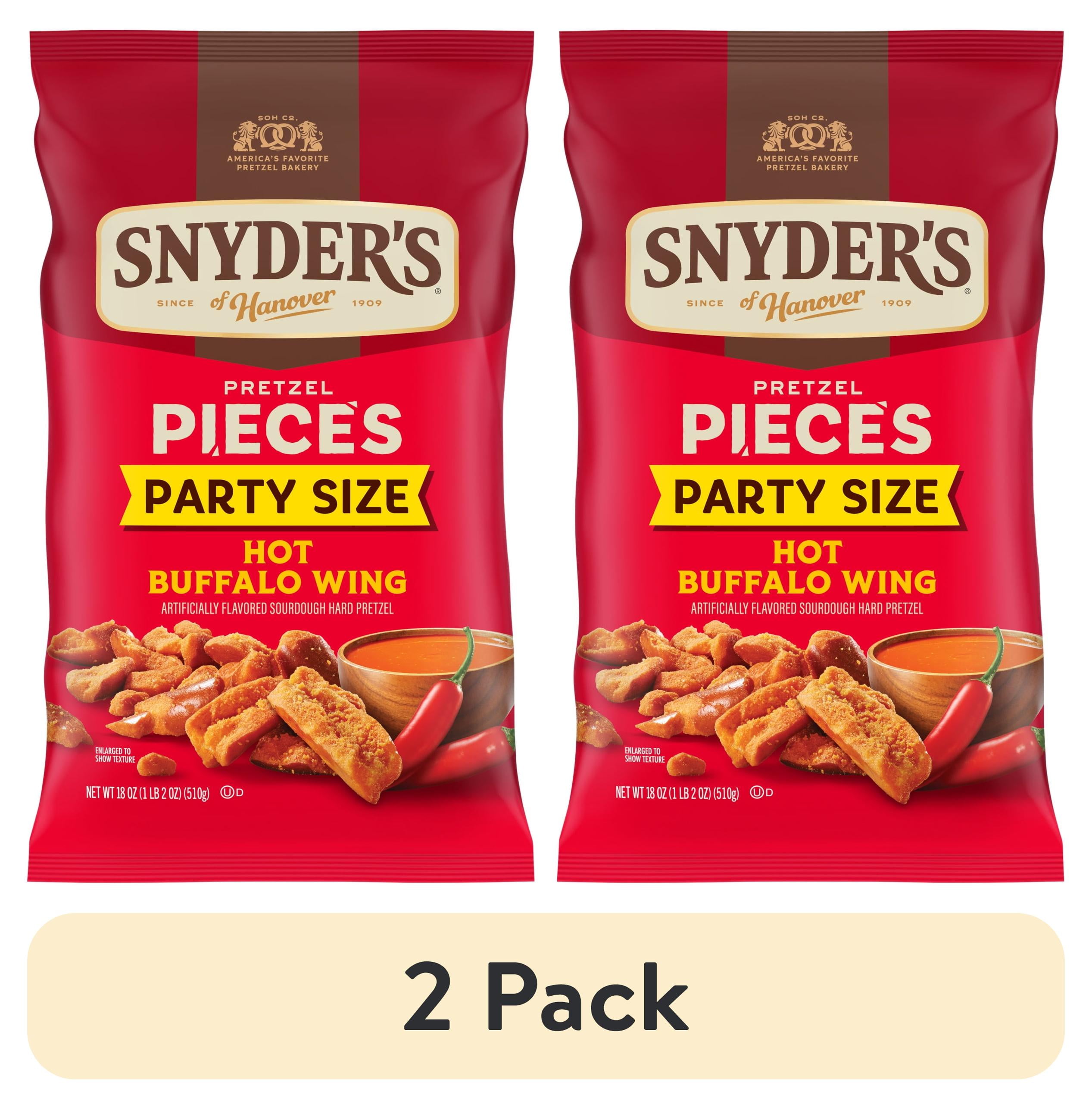 (2 pack) Snyder's of Hanover Hot Buffalo Wing Flavored Pretzel Pieces ...