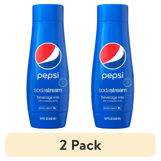 (2 pack) SodaStream Pepsi Soda Mix, 14.9 fl oz. - Walmart.com