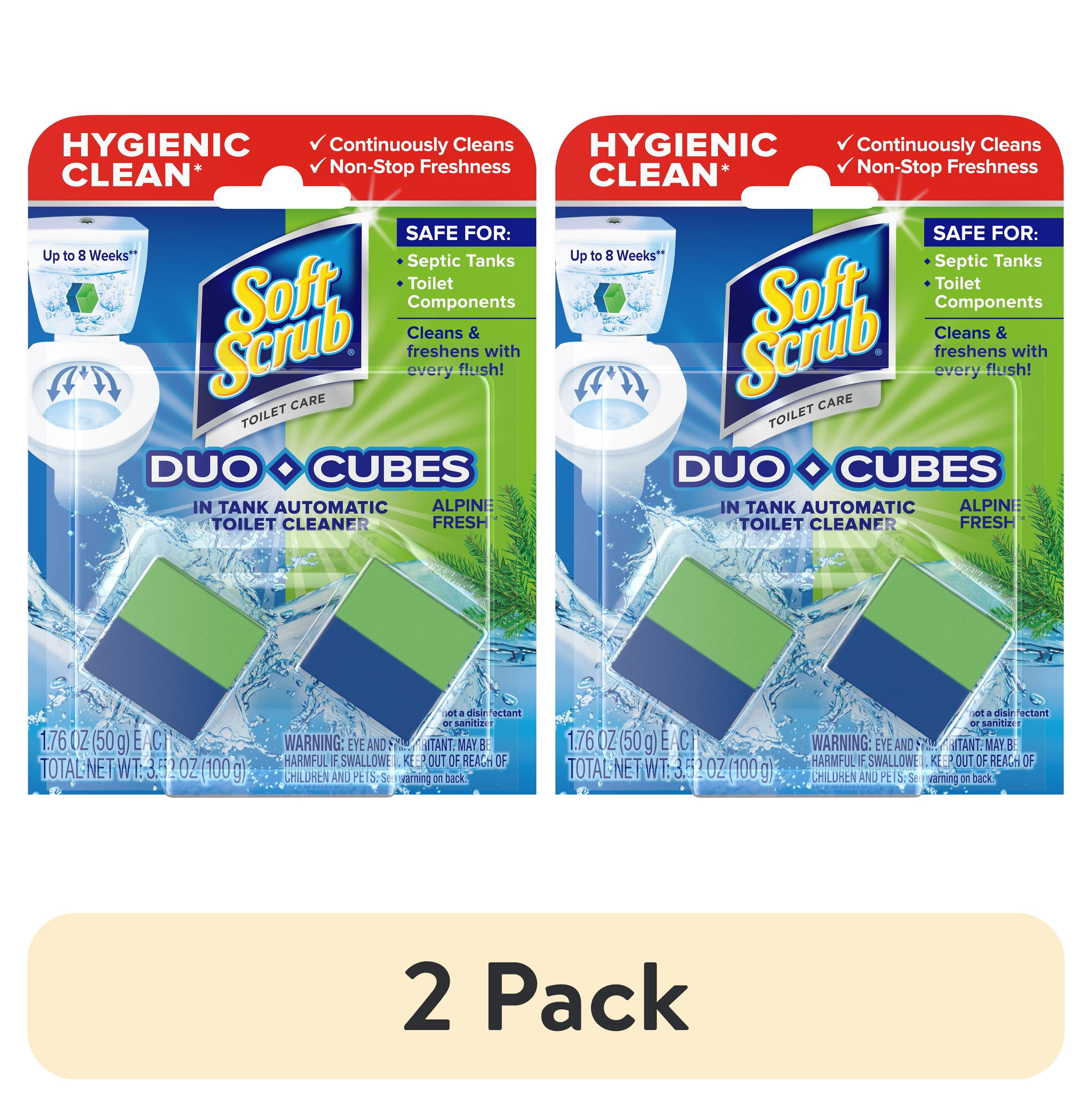 (2 pack) Soft Scrub In-Tank Toilet Cleaner Duo-Cubes, Alpine Fresh, 2 ...