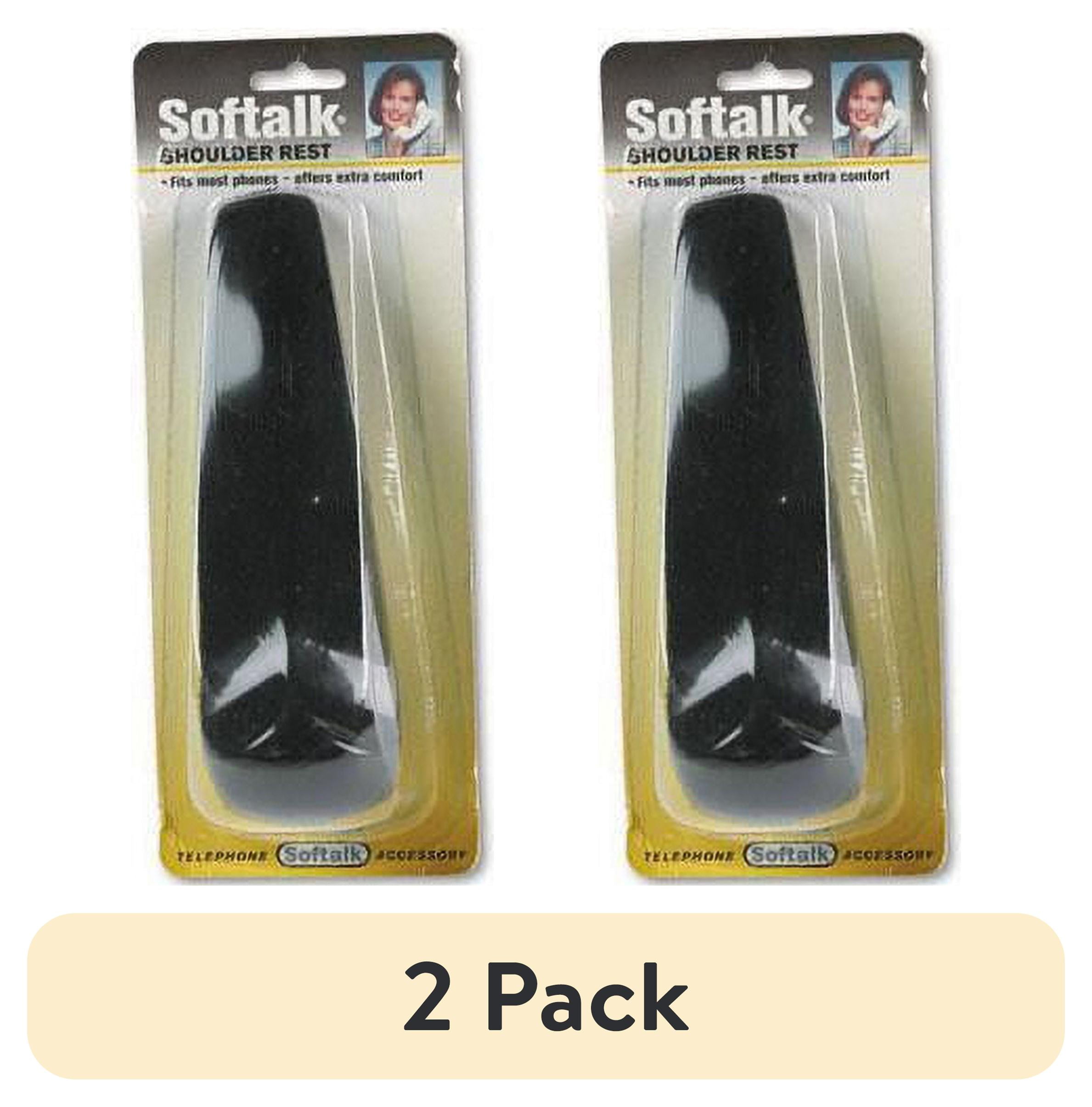 (2 pack) Softalk Standard Telephone Shoulder Rest, 2-5/8w X 7-1/2d X 2 ...
