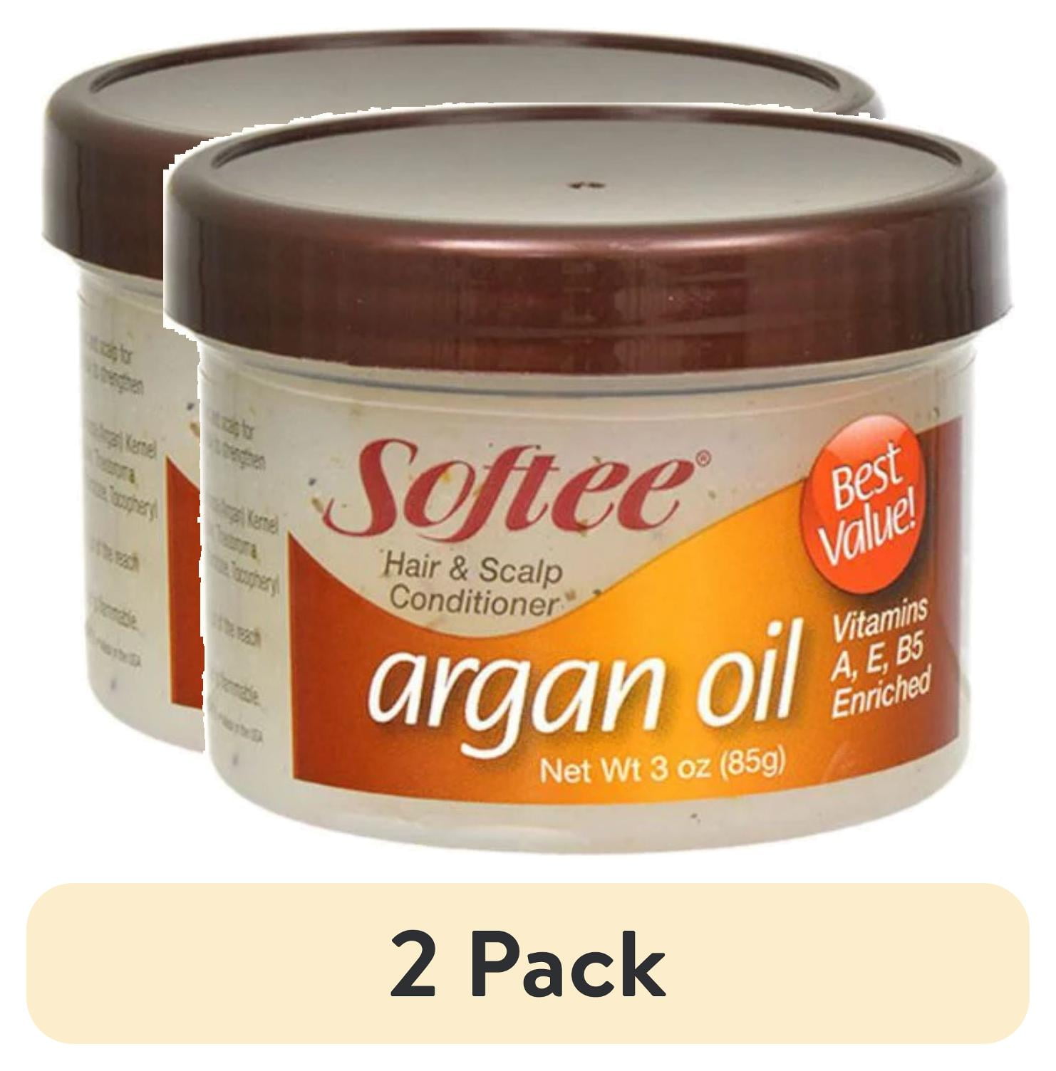 (2 pack) Softee Argan Oil Hair & Scalp Conditioner for Textured Hair ...