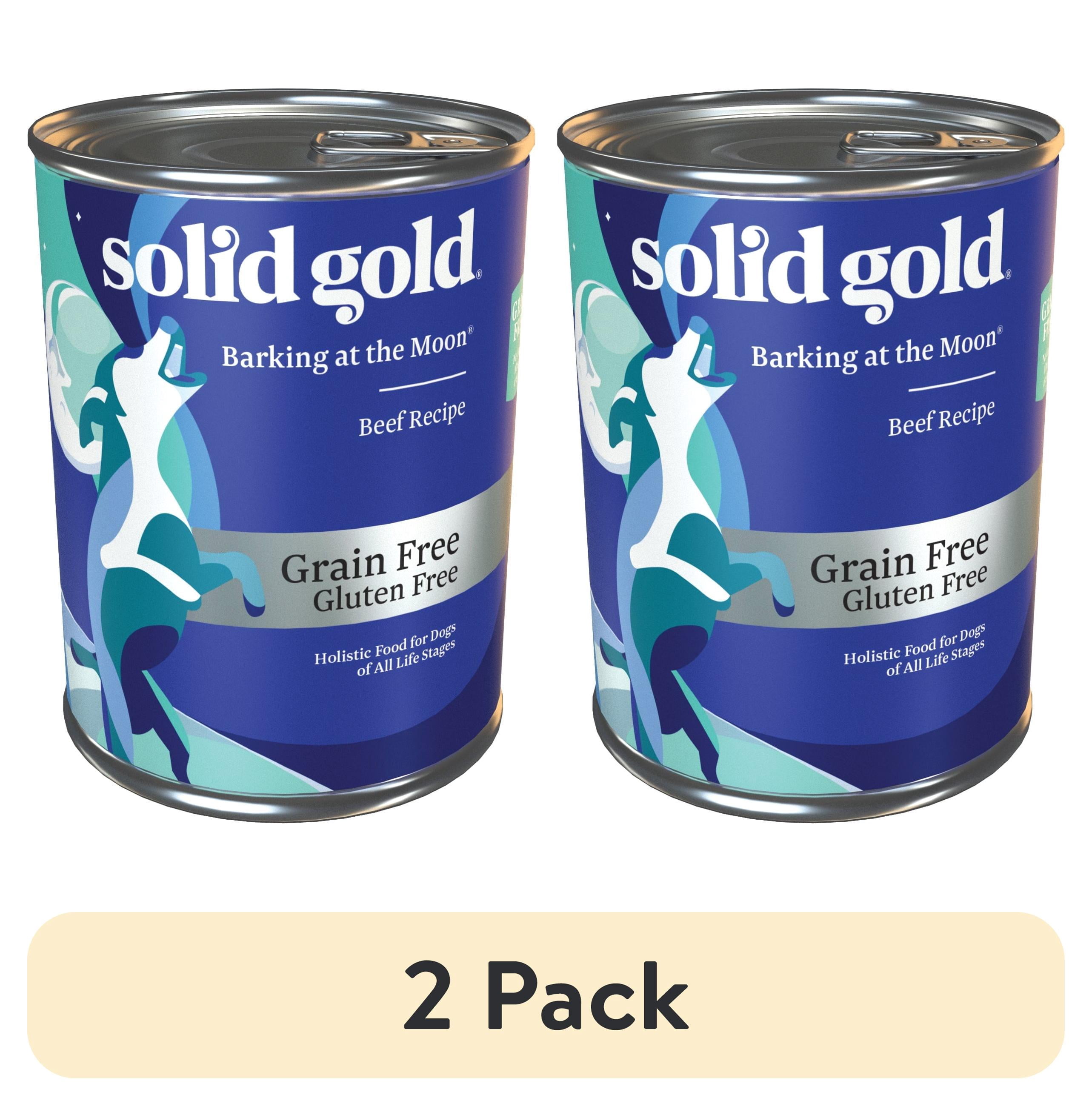 (2 pack) Solid Gold Barking at the Moon Wet Dog Food 13.2 oz can ...