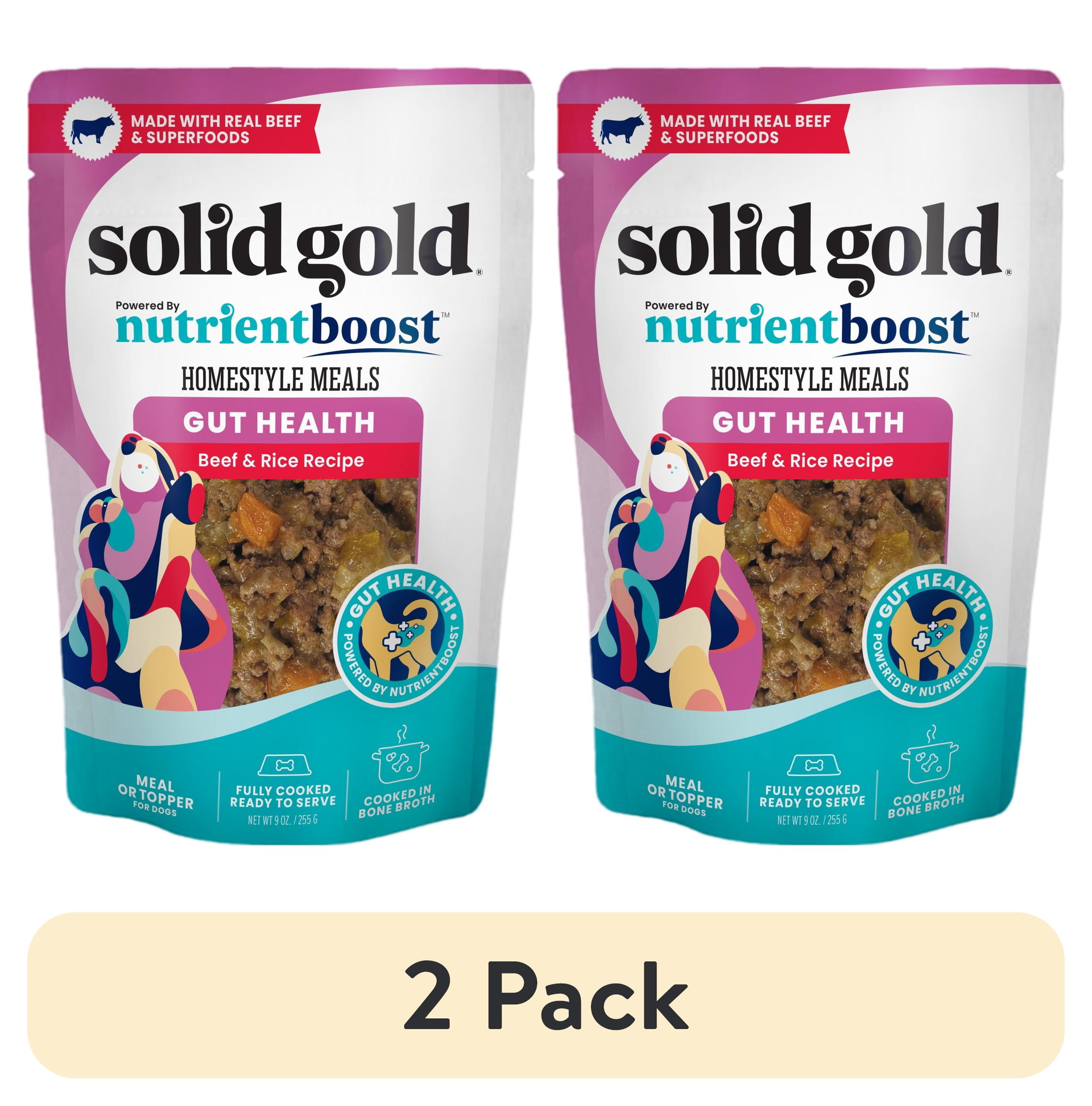 (2 pack) Solid Gold Homestyle Meals, Meal Topper for Dogs to Support ...