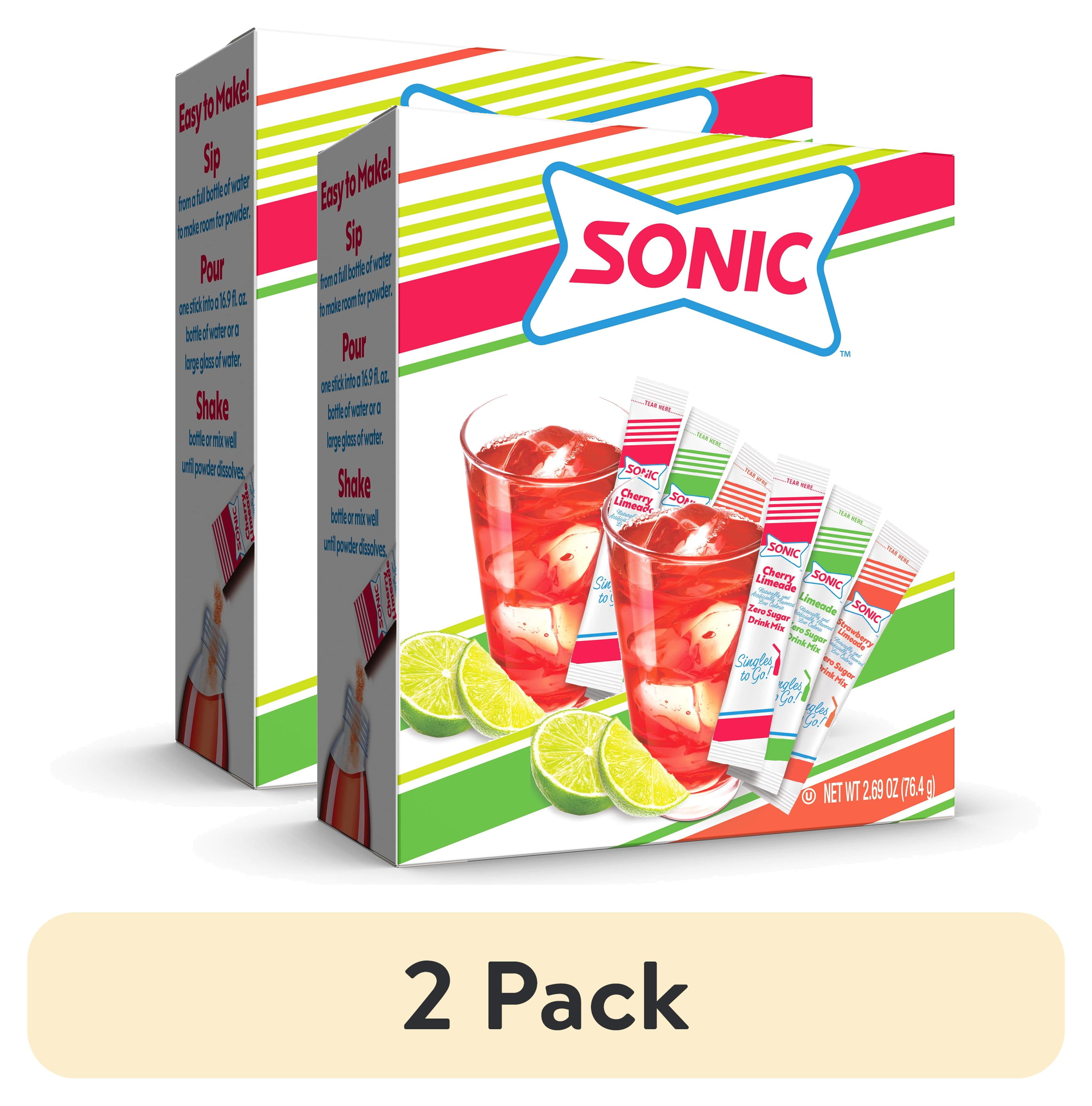 (2 pack) Sonic Limeade Sugar-Free Variety Pack Singles to Go Powdered ...