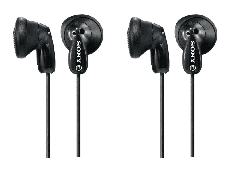 (2 pack) Sony In-Ear Headphones, Black, MDRE9LP - Walmart.com