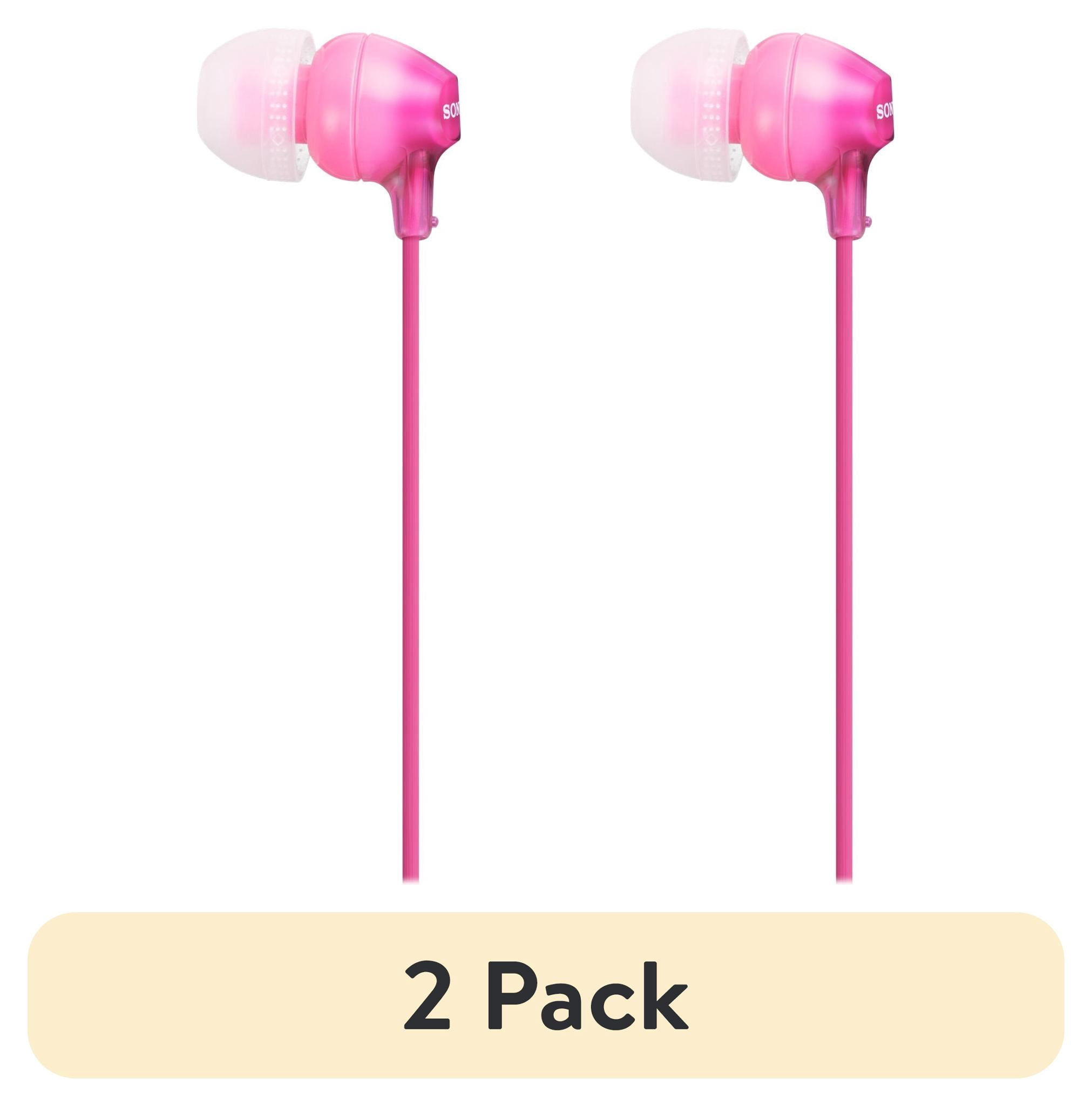(2 pack) Sony MDR-EX15LP - EX Series - earphones - in-ear - wired - 3.5 ...
