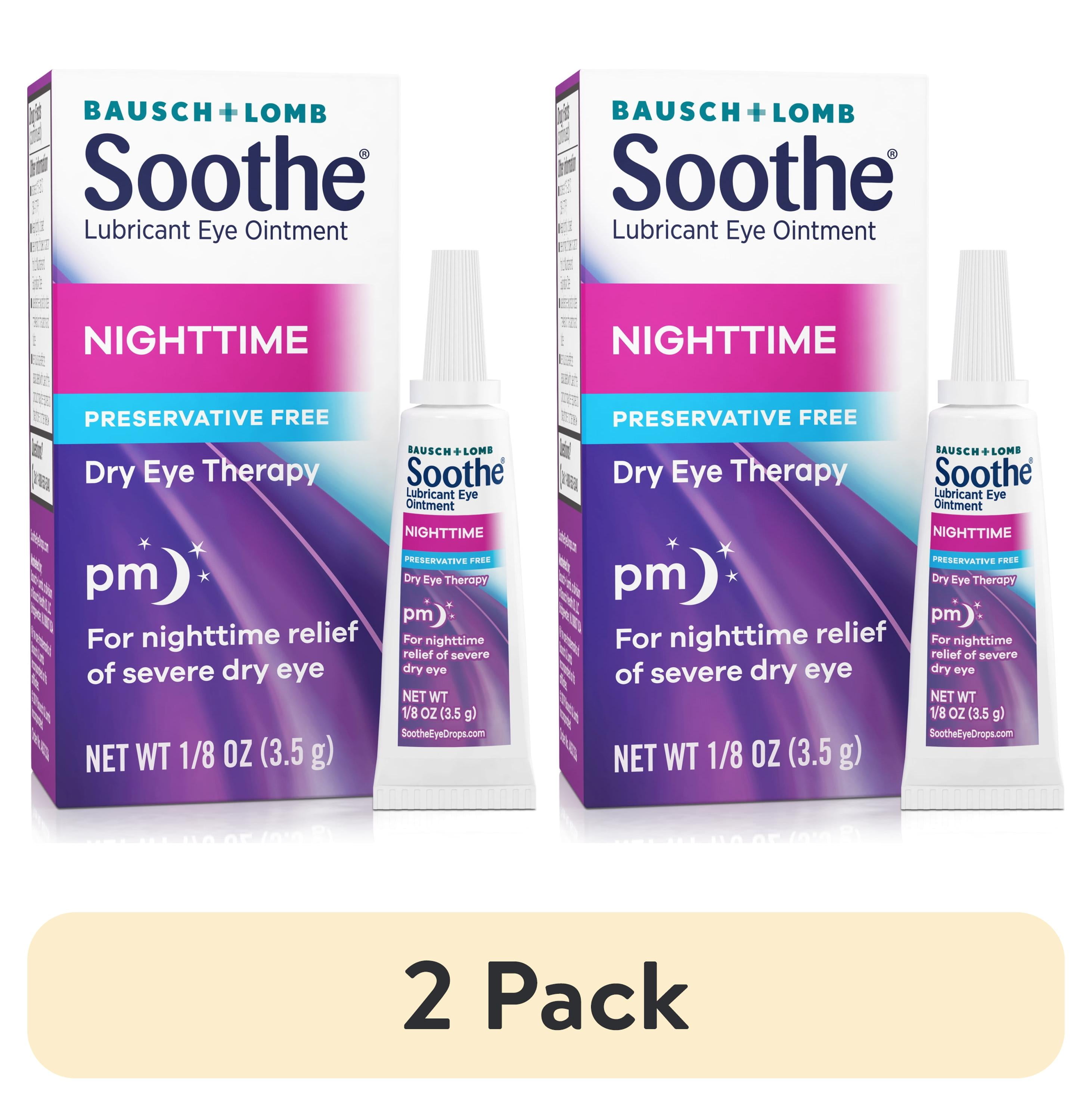 (2 pack) Soothe Nighttime Severe Dry Eye Ointment Preservative Free ...