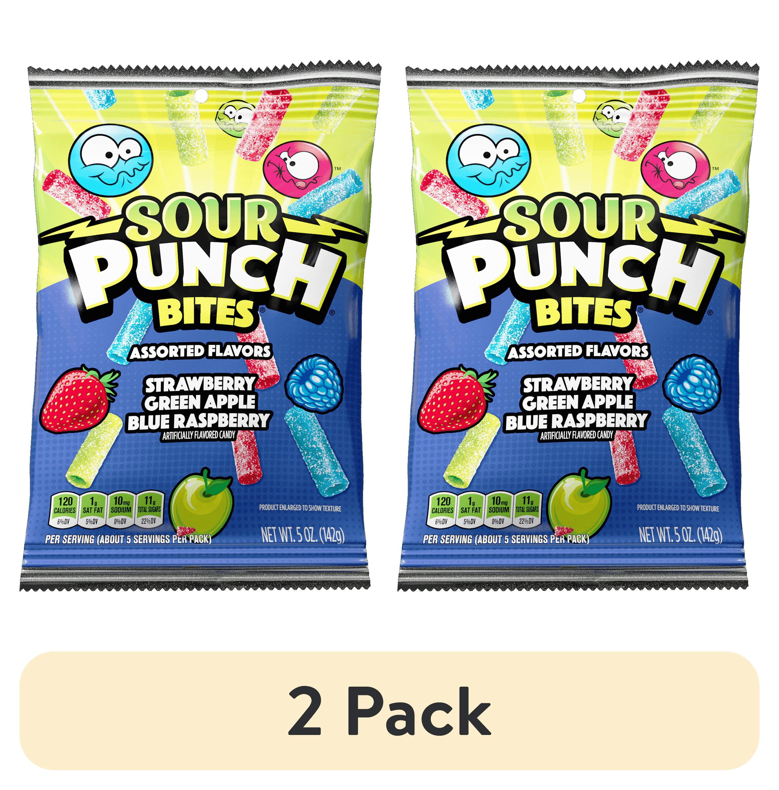 (2 pack) Sour Punch Bites Assorted Flavors Candy, 5oz Bag - Walmart.com
