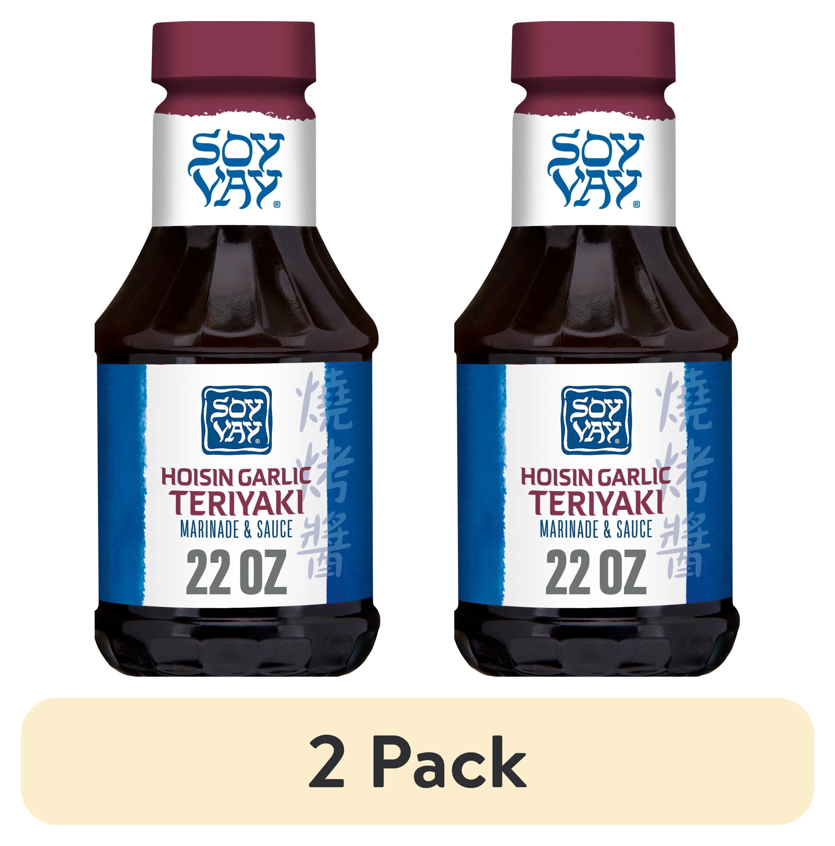 (2 pack) Soy Vay Hoisin Garlic Teriyaki Marinade and Sauce, 22 fl oz ...