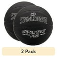 (2 pack) Spalding Super Tack Pro Composite Leather Basketball Blackout ...