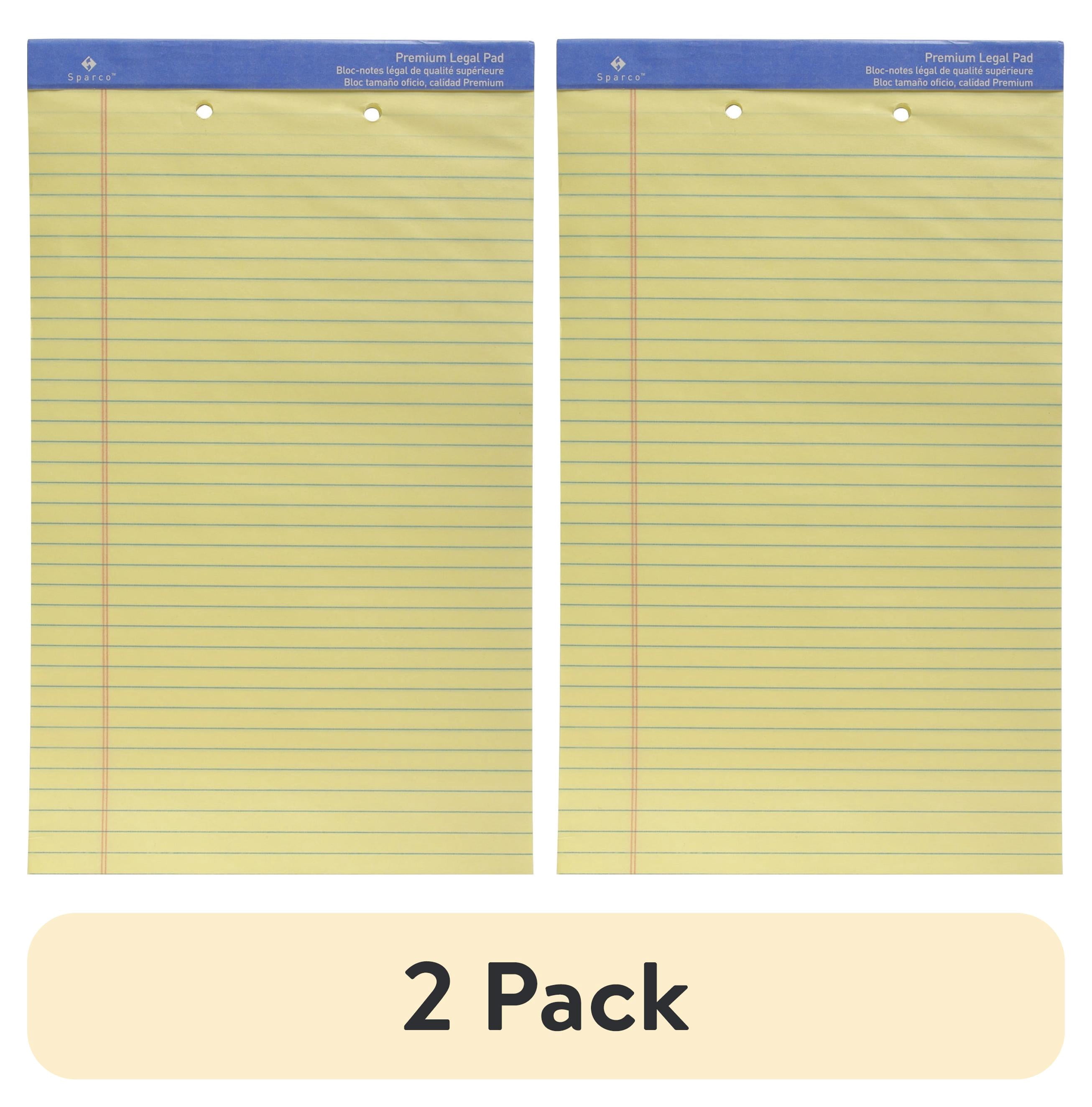 (2 pack) Sparco, SPR10142HP, 2 - Hole Punched Legal Ruled Pads - Legal ...