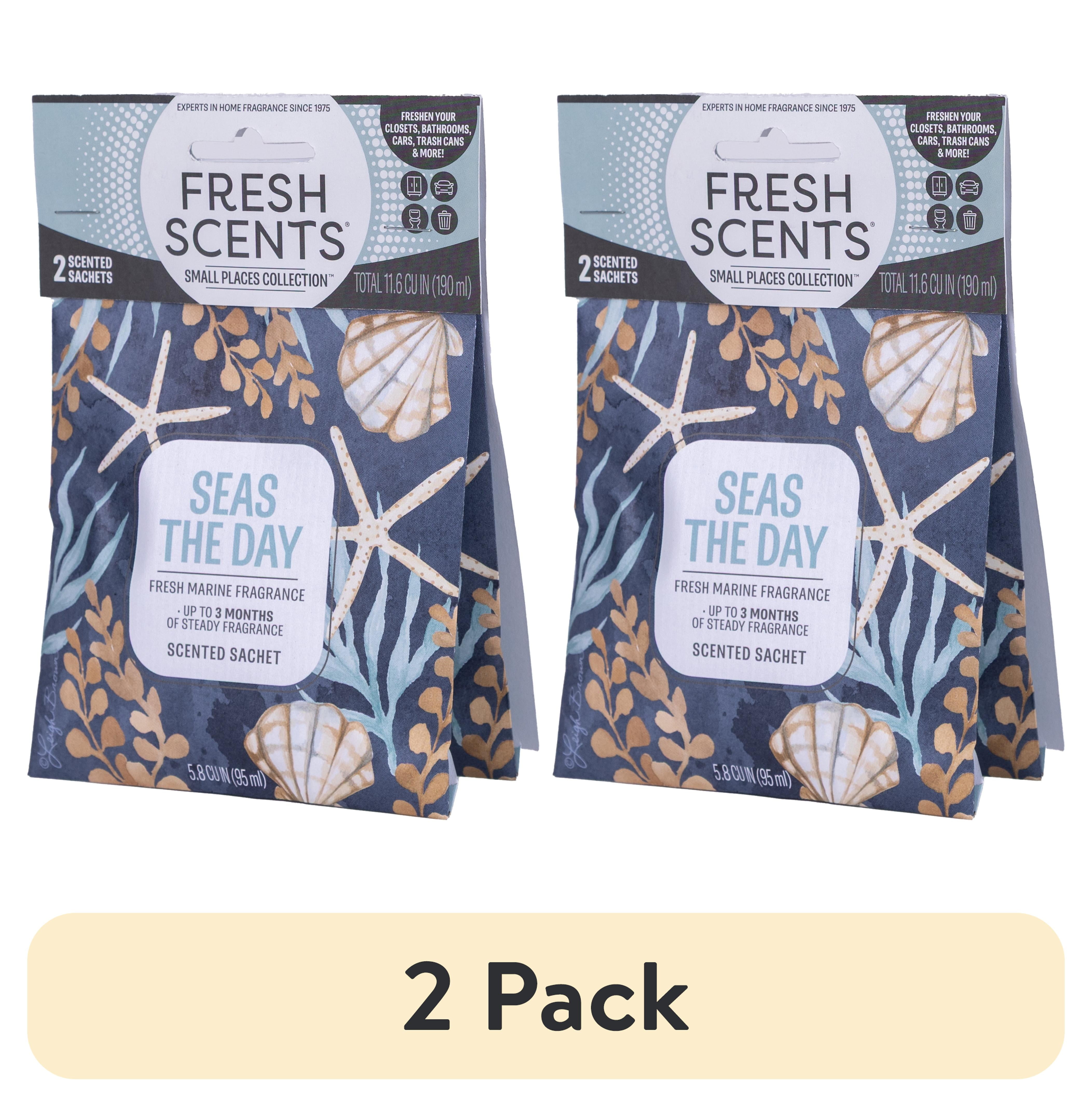 (2 pack) Seas the Day - Fresh Scents 2 Pack scented sachet - Small ...