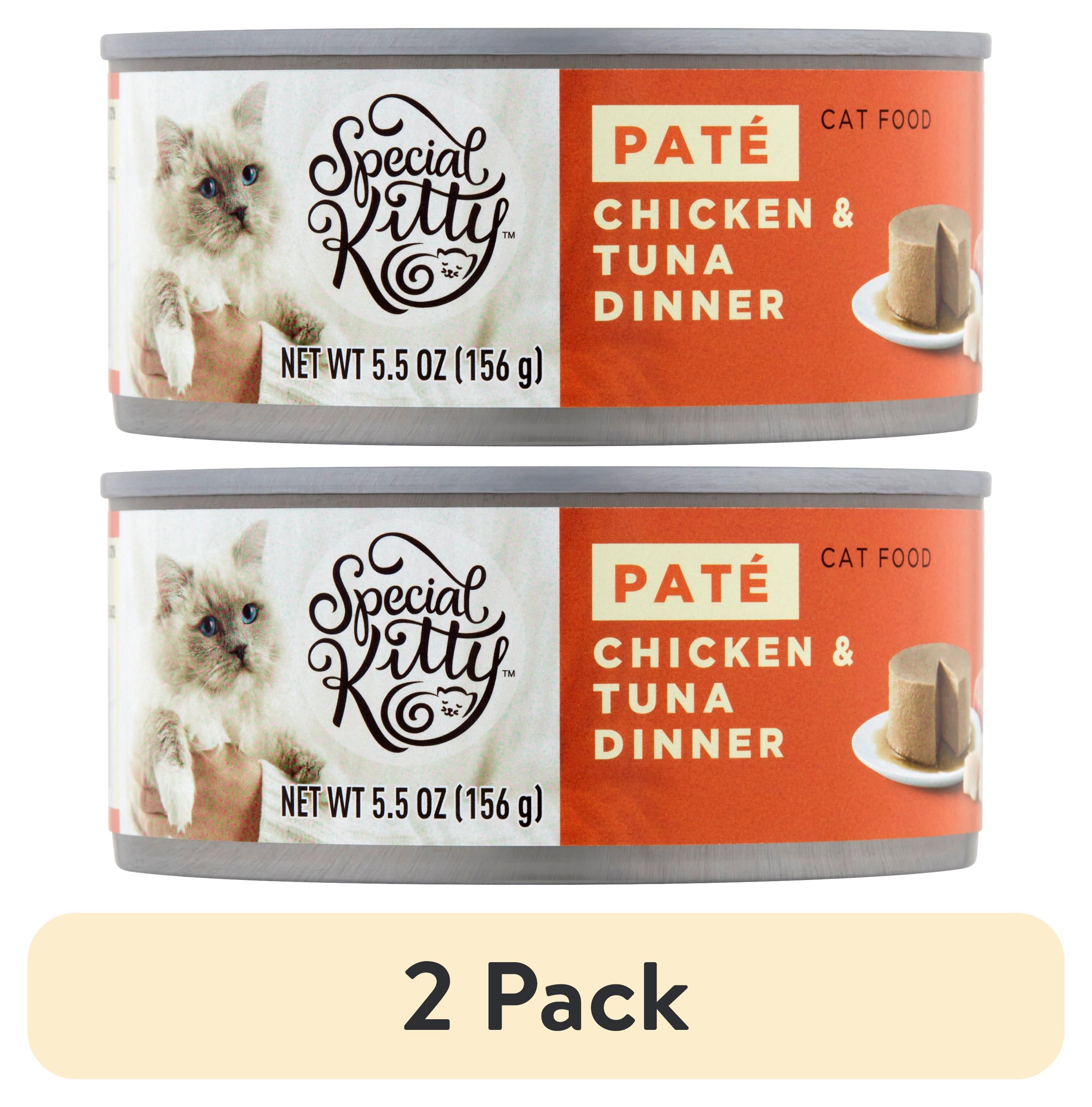 (2 pack) Special Kitty Chicken & Tuna Dinner Pate Wet Cat Food, 5.5 oz ...