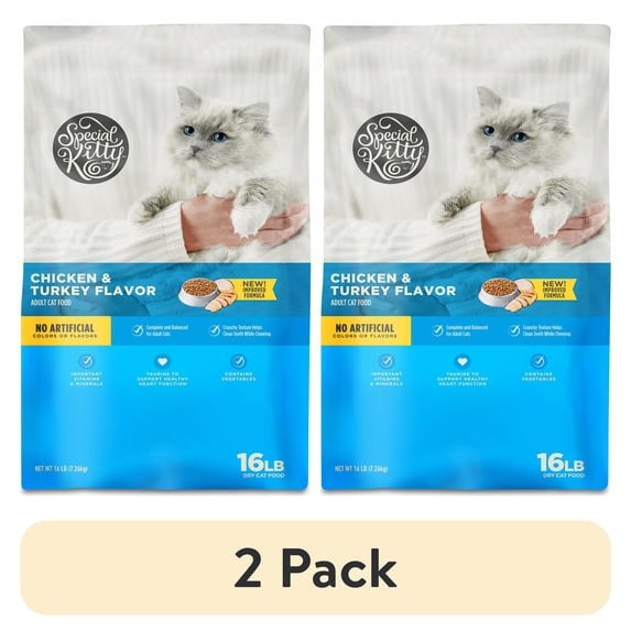 (2 pack) Special Kitty Complete Nutrition Chicken & Turkey Flavor Dry ...