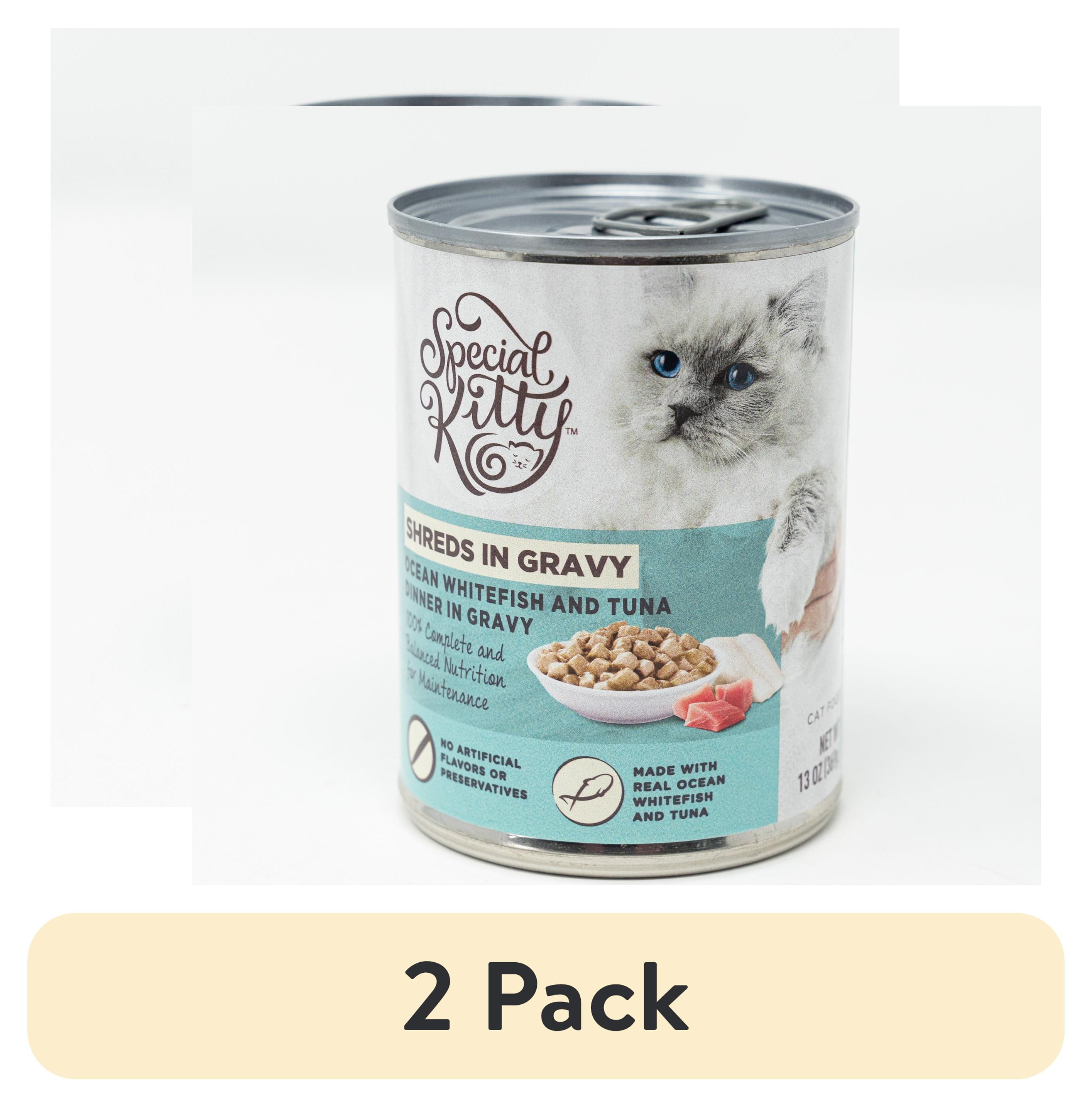 (2 pack) Special Kitty Ocean Whitefish and Tuna Wet Cat Food, 13 oz Can ...