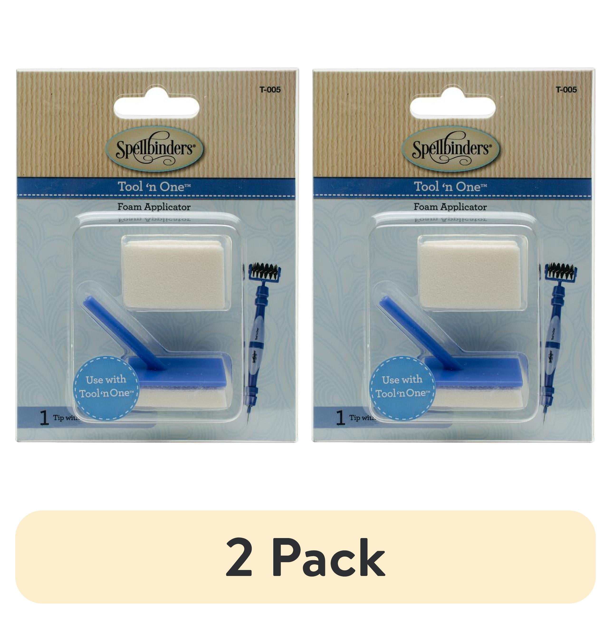 (2 pack) Spellbinders Tool'n One Foam Applicator-w/rectangle Foam 3/pkg ...