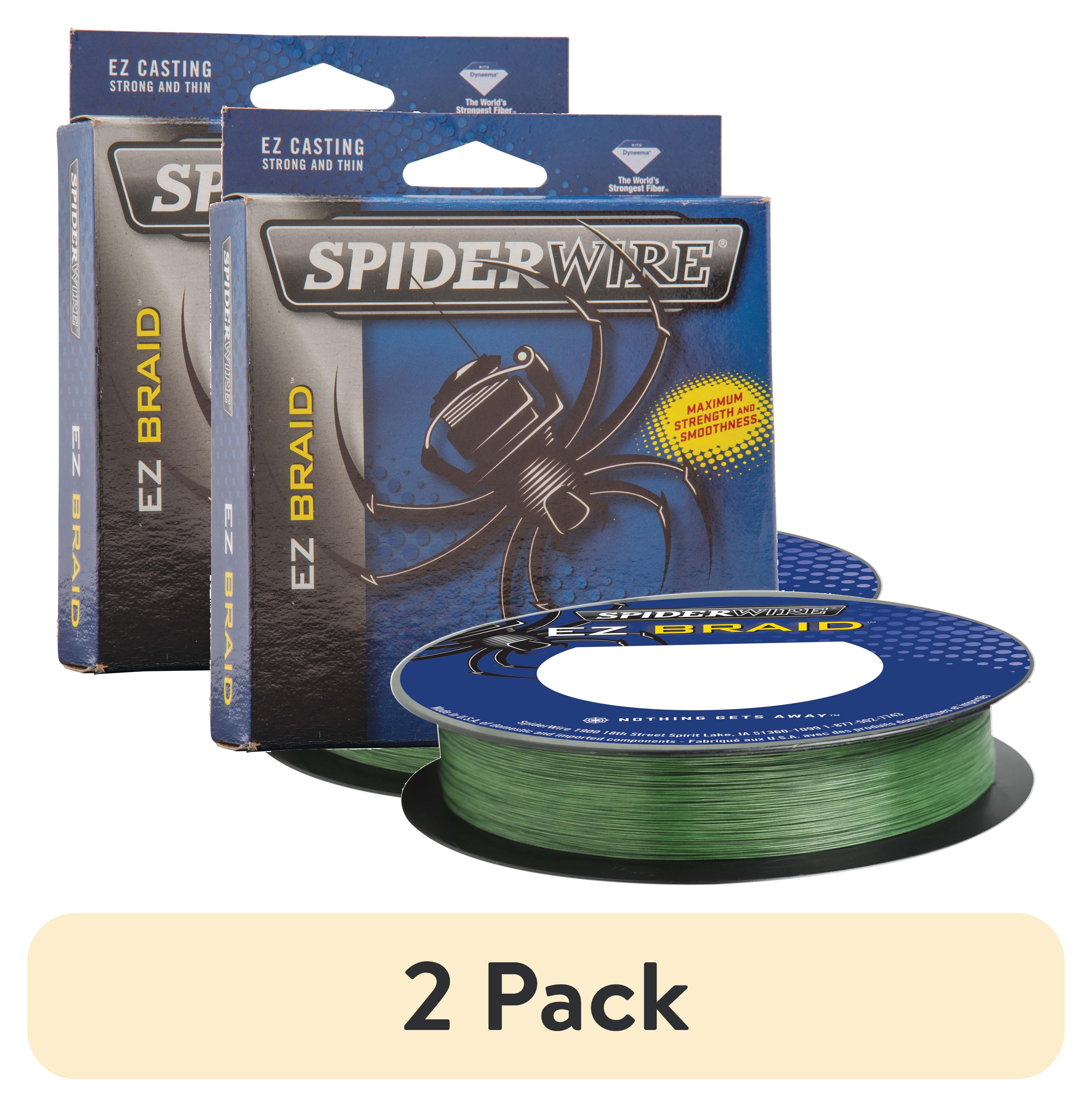 (2 pack) SpiderWire EZ Braid™ Fishing Line, Moss Green, 30 lb Test ...