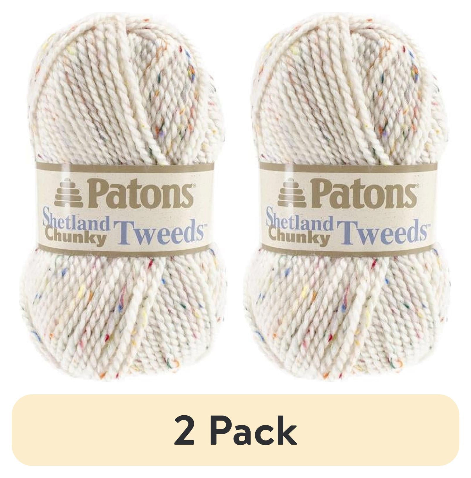 (2 pack) Spinrite 241067-67008 Patons Shetland Chunky Yarn-Tweeds ...