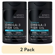 Sports Research Omega-3 Fish Oil Supplement, 150 Softgels, 1055mg with ...