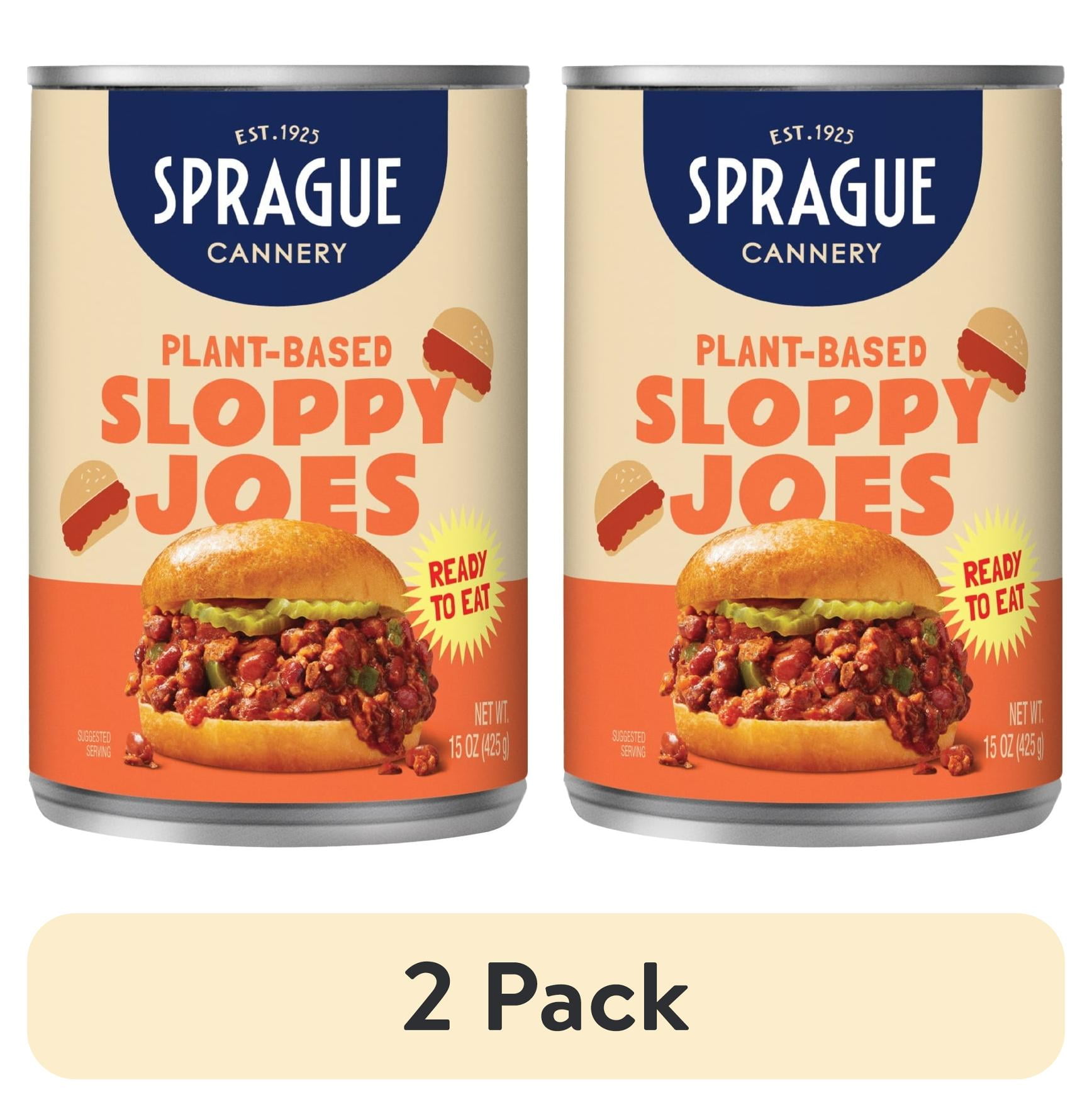 (2 pack) Sprague Foods Brand - Vegan Sloppy Joes, Just Heat and Eat ...