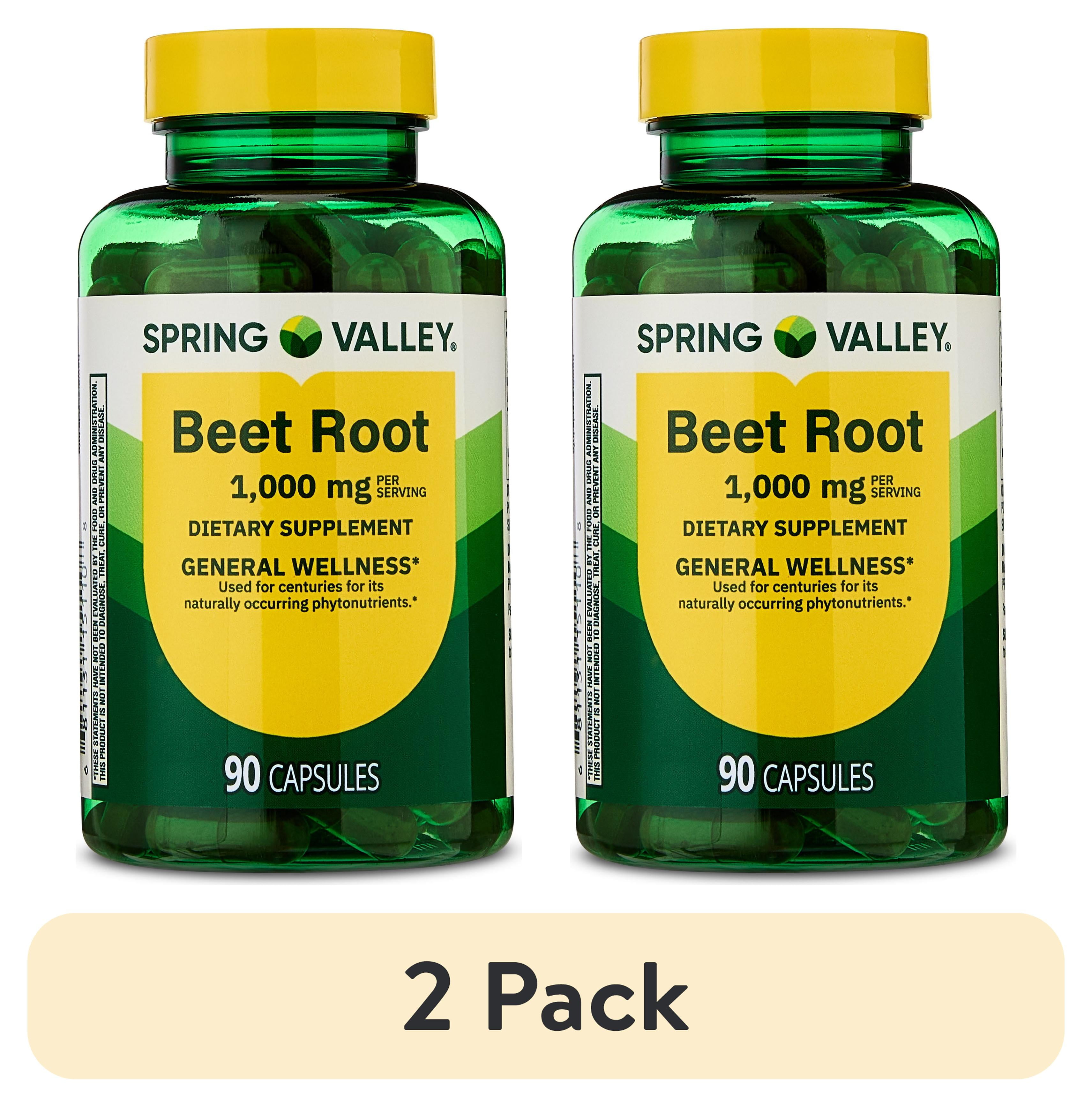 (2 pack) Spring Valley Beet Root General Health & Wellness Dietary ...