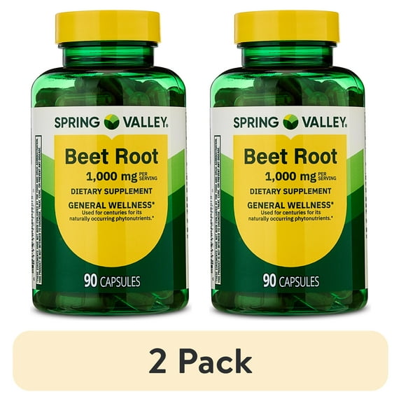 (2 pack) Spring Valley Beet Root General Health & Wellness Dietary ...