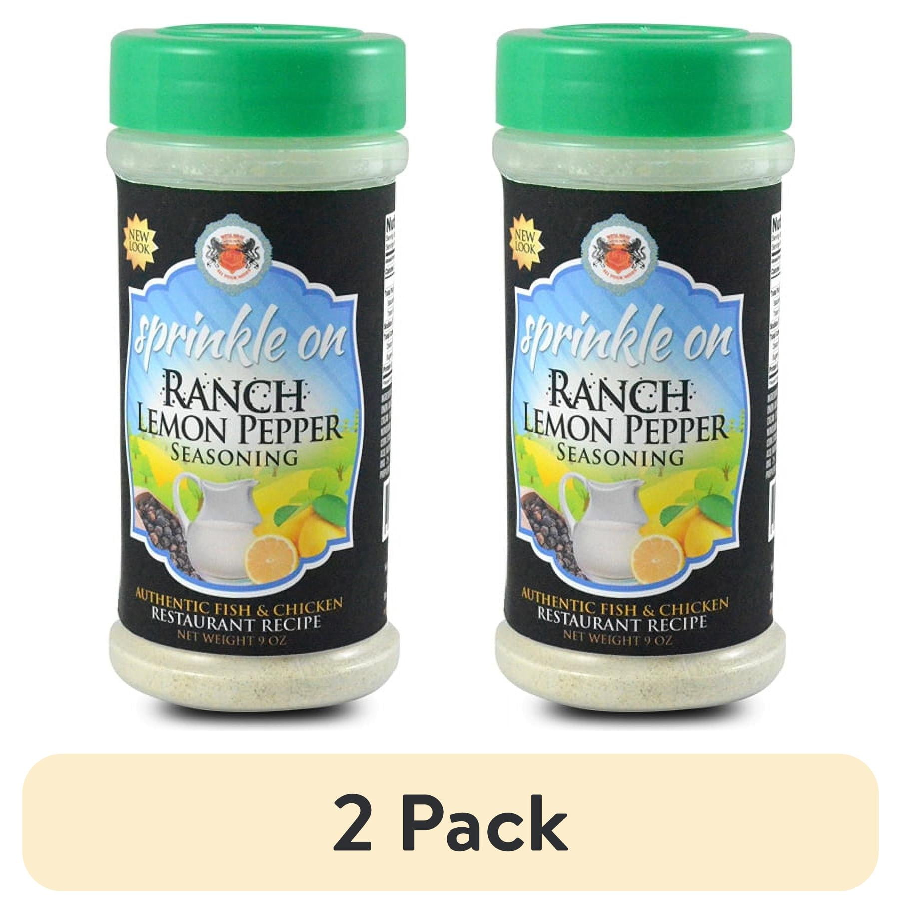 (2 pack) Sprinkle On Ranch Lemon Pepper Seasoning, 9-Ounce Bottle ...