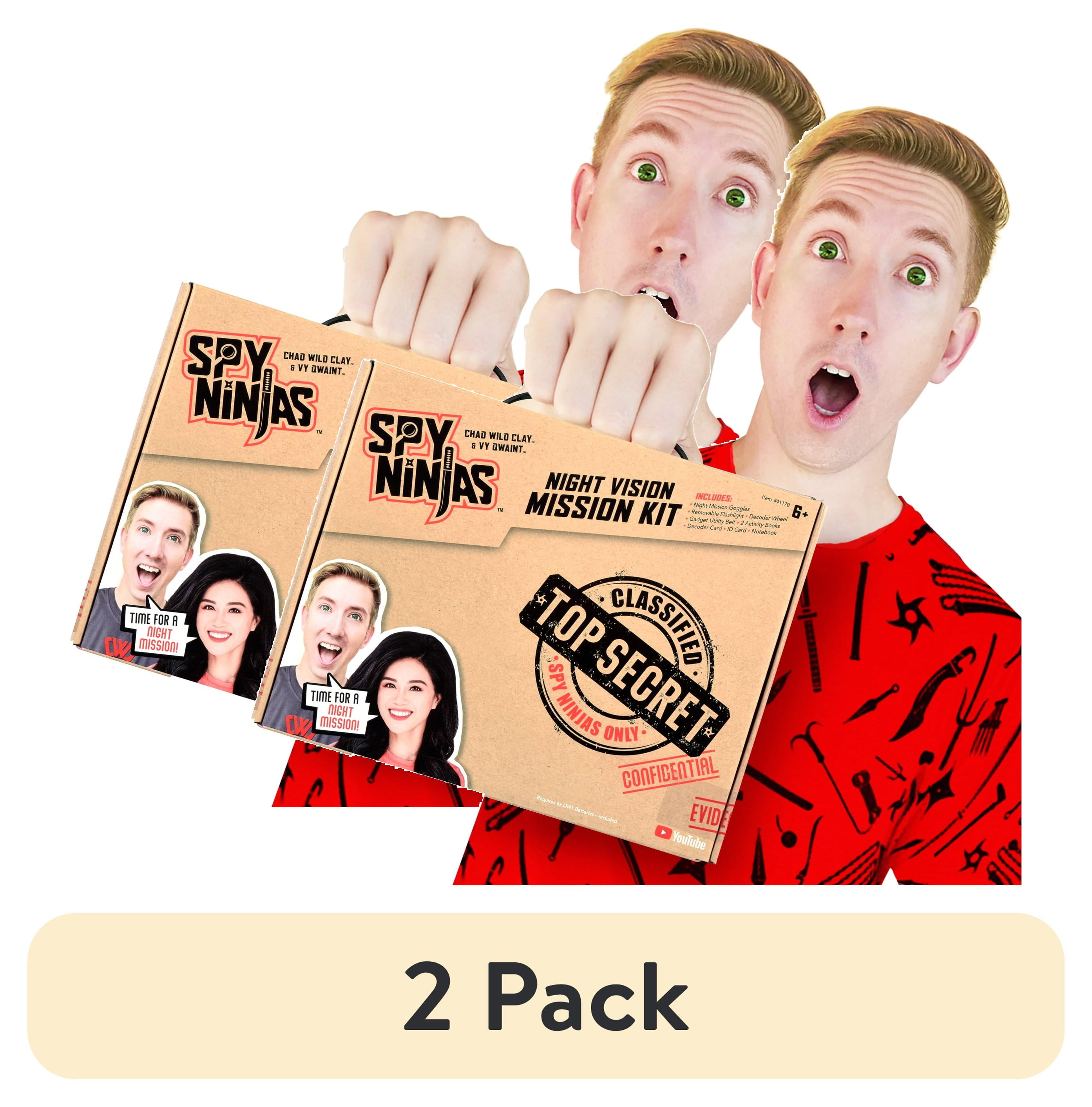 (2 pack) Spy Ninjas 11-Piece Night Vision Mission Kit by Chad Wild Clay ...