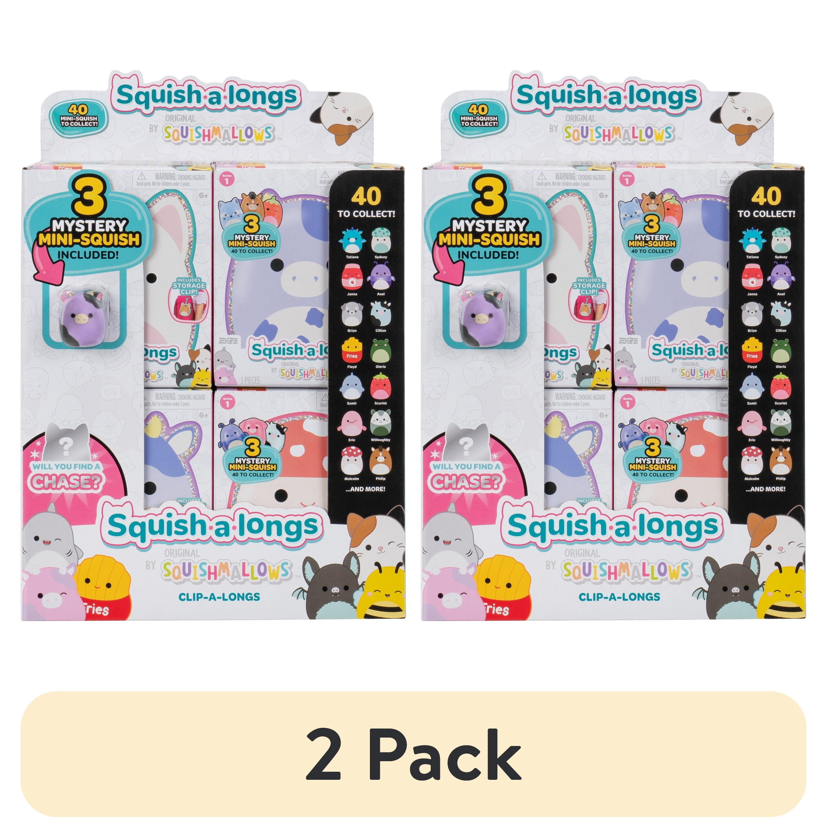 (2 pack) Squishmallows Squish-a-Longs Clip-a-Longs – 1 Random Mini ...