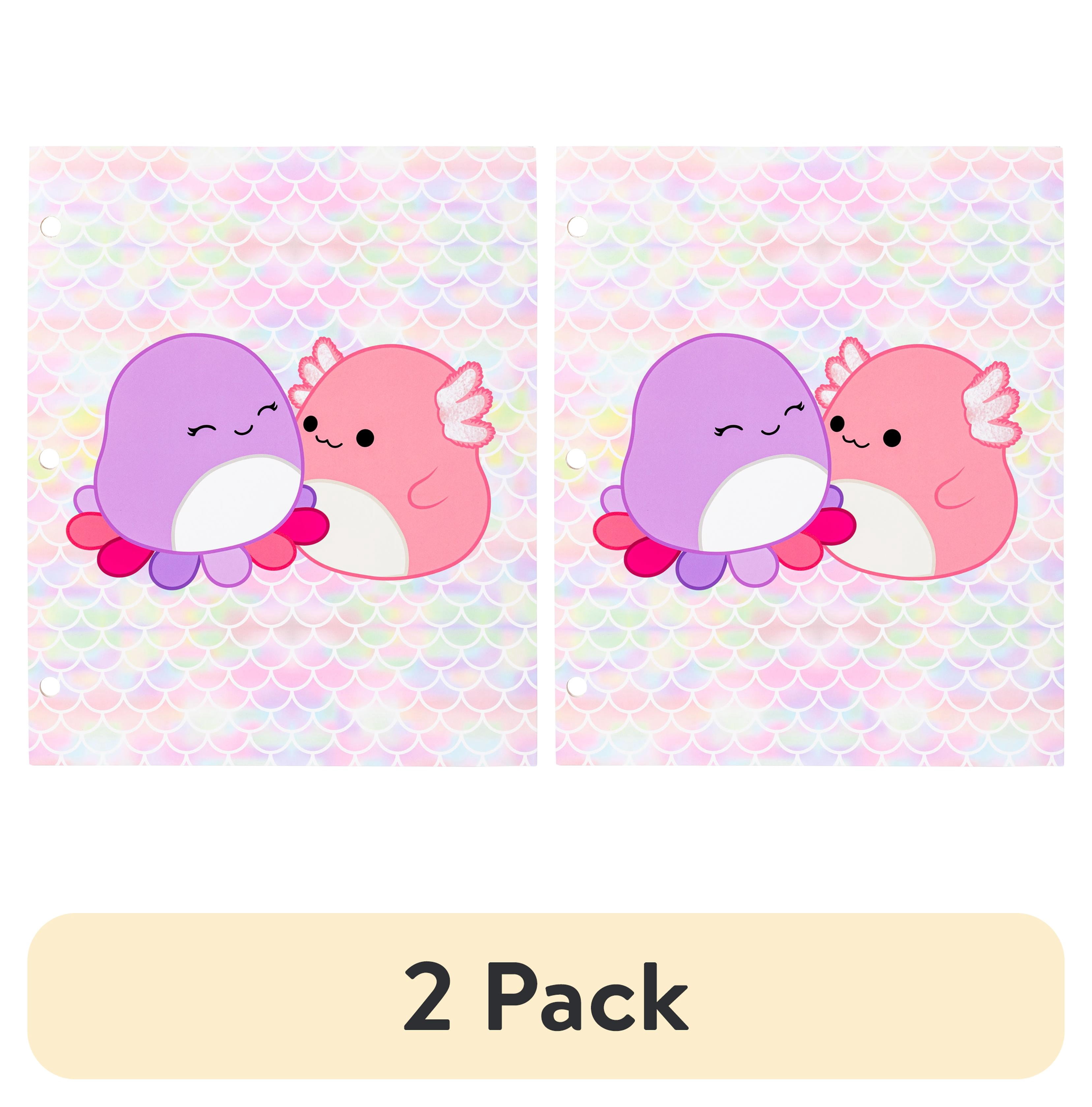 (2 pack) Squishmallows Beula and Archie 2 Pocket Folder, 3 Hole Punch ...