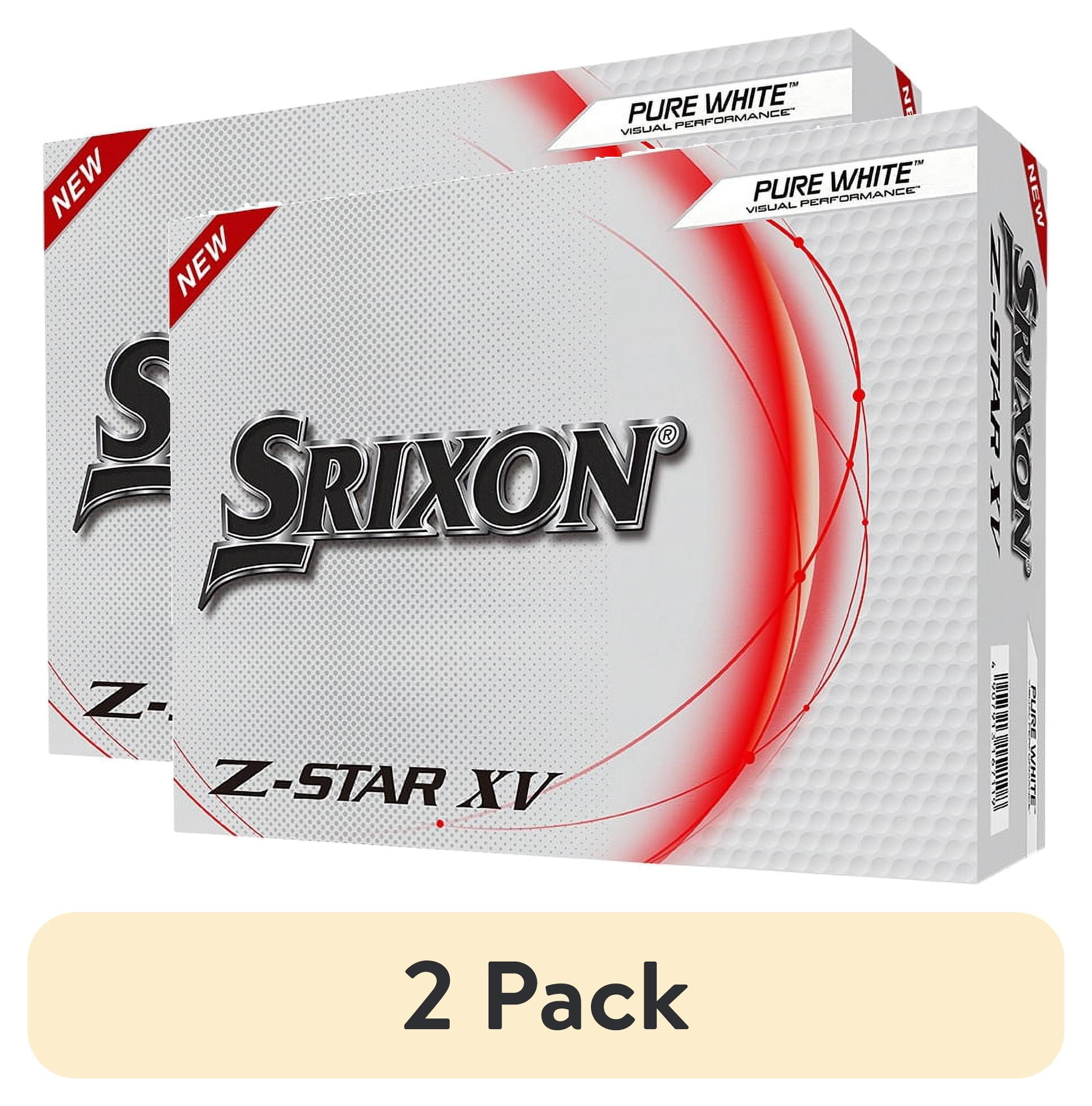 (2 pack) Srixon Z-Star XV8 White Dozen - Walmart.com