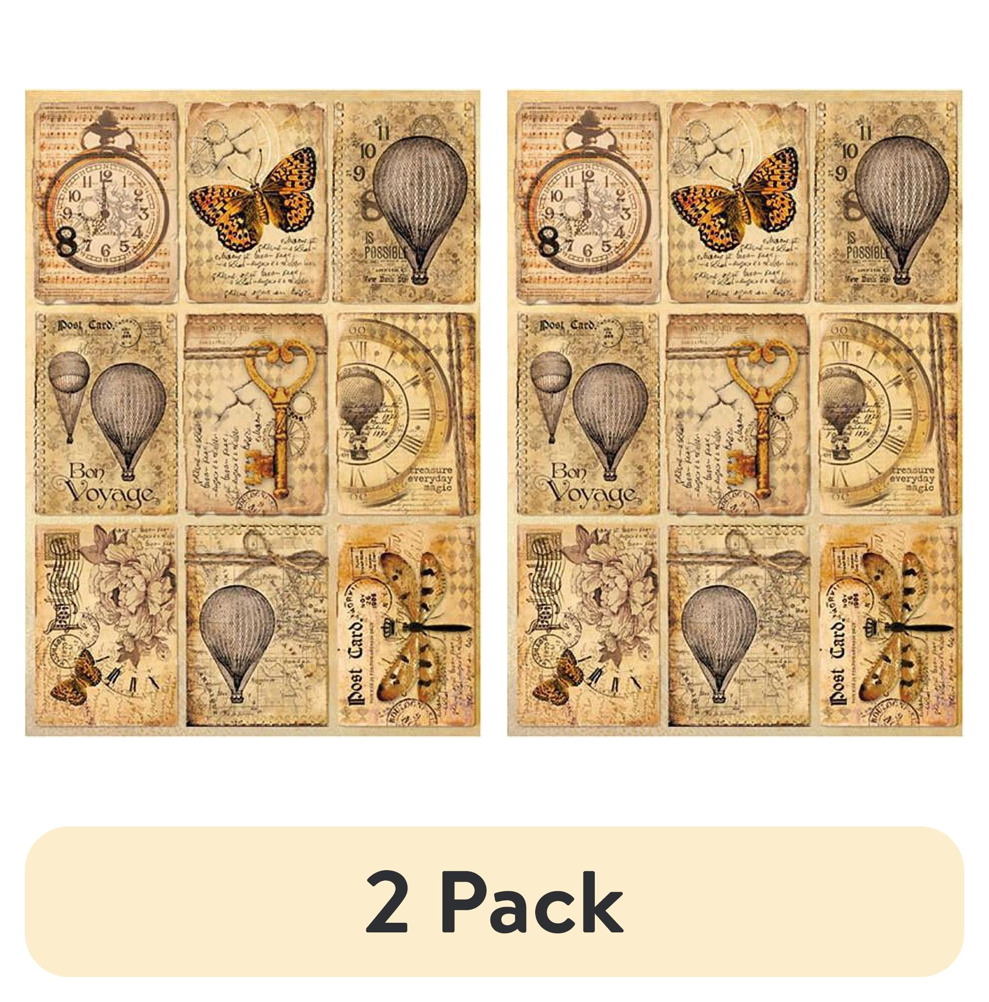 (2 pack) Stamperia Rice Paper Pack A4-Mixed Media Postcards - Walmart.com