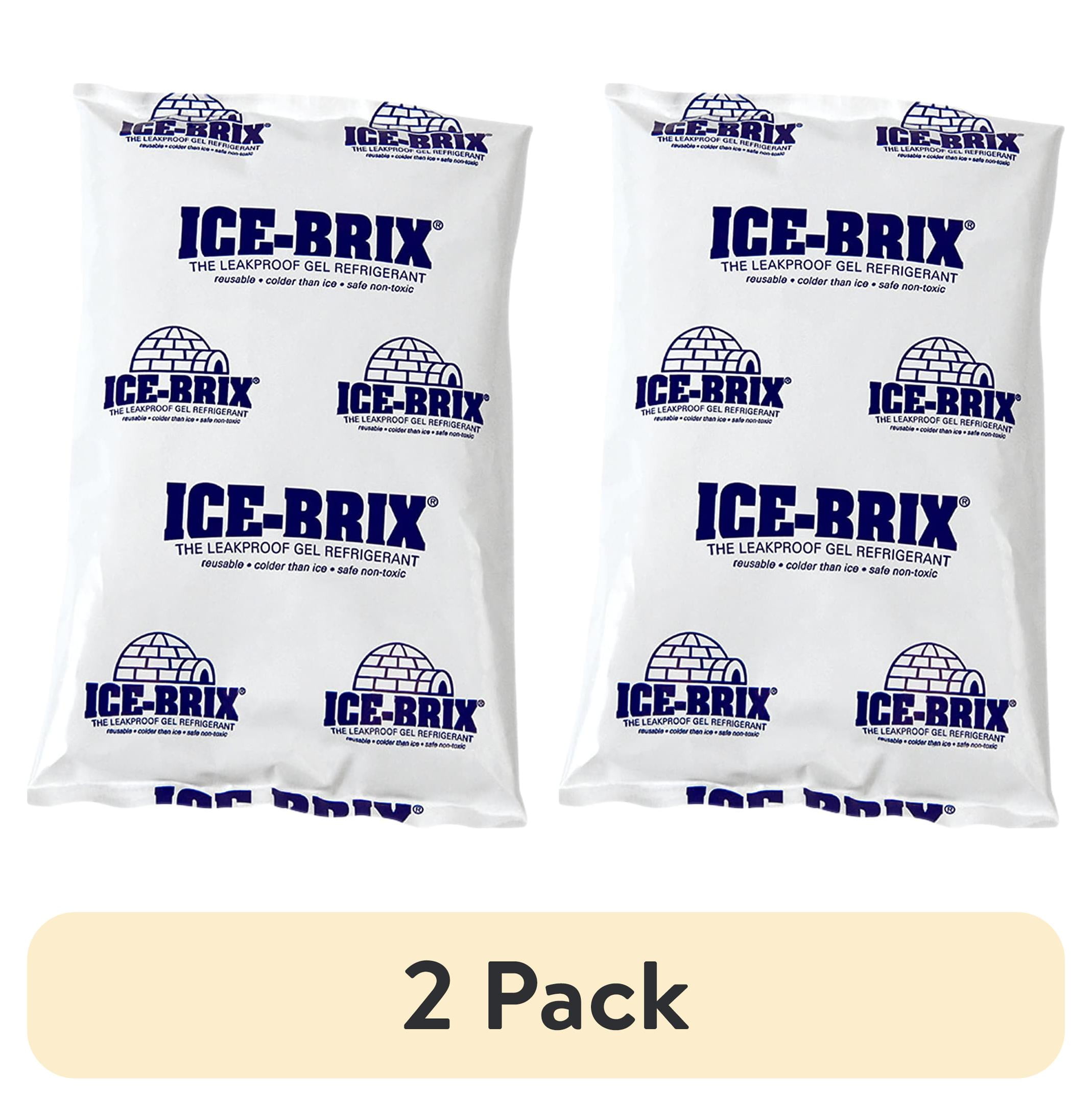 (2 pack) Staples Box Partners Ice-Brix Refrigerant Cold Packs IB8BPD ...