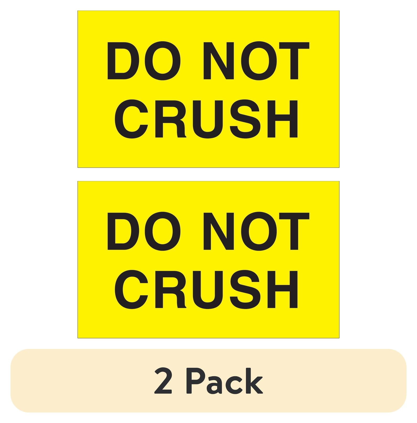 (2 pack) Staples Tape Logic Labels "Do Not Crush" 3" x 5" Fluorescent ...