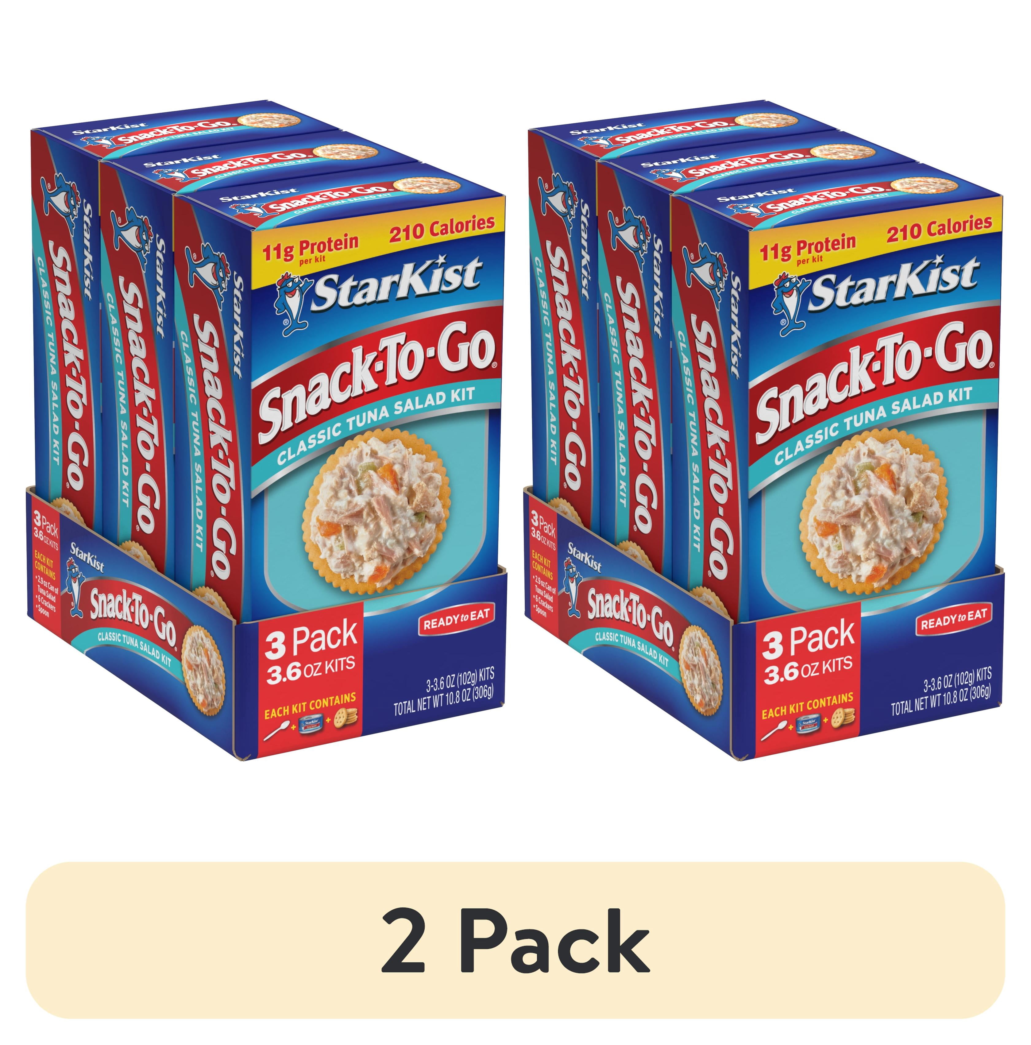 (2 pack) StarKist Snack-to-Go Ready-to-Eat Classic Tuna Salad Kit with ...