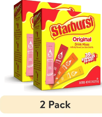 (2 pack) Starburst Original Variety Pack Drink Mix, 30ct - Walmart.com