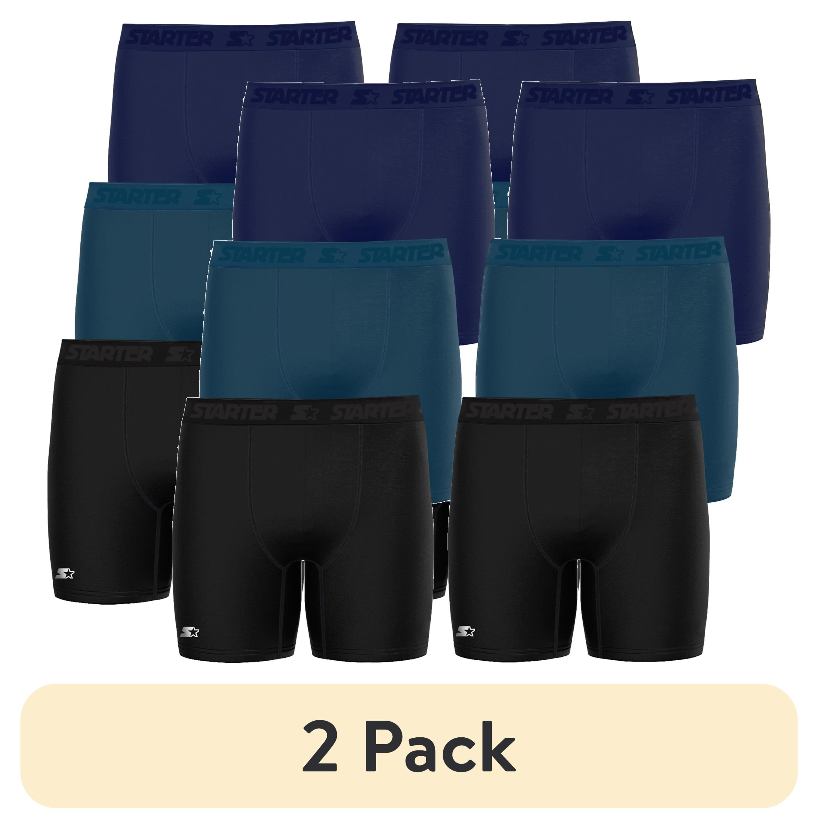 (2 pack) Starter Men’s and Big Men’s Active Performance Boxer Briefs, 6 ...