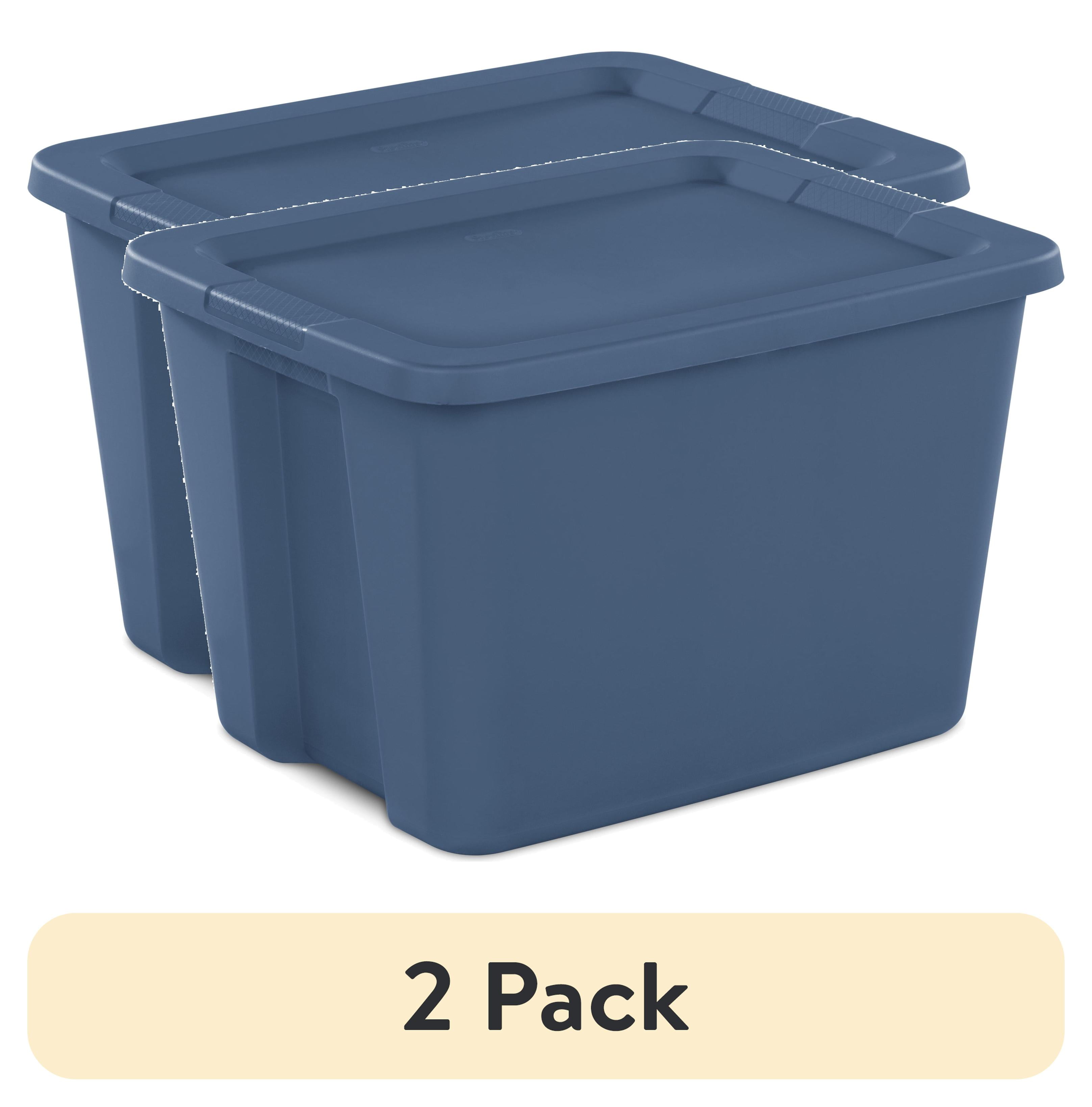 Sterilite 18 Gallon Tote Box - Blue Storage Container - Walmart.com
