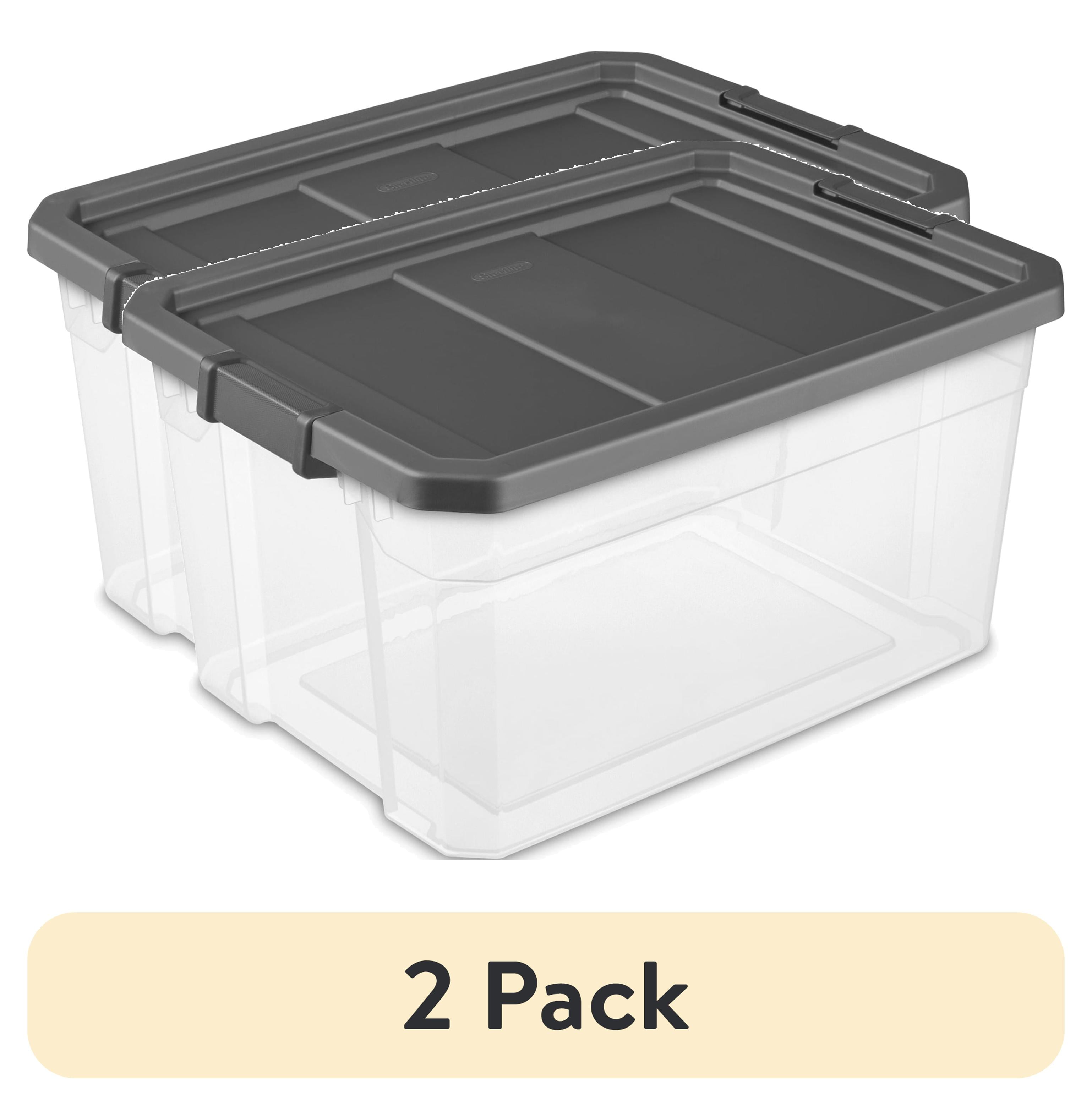 Sterilite 76 Quart Stacker Box - Clear Plastic Bin - Walmart.com