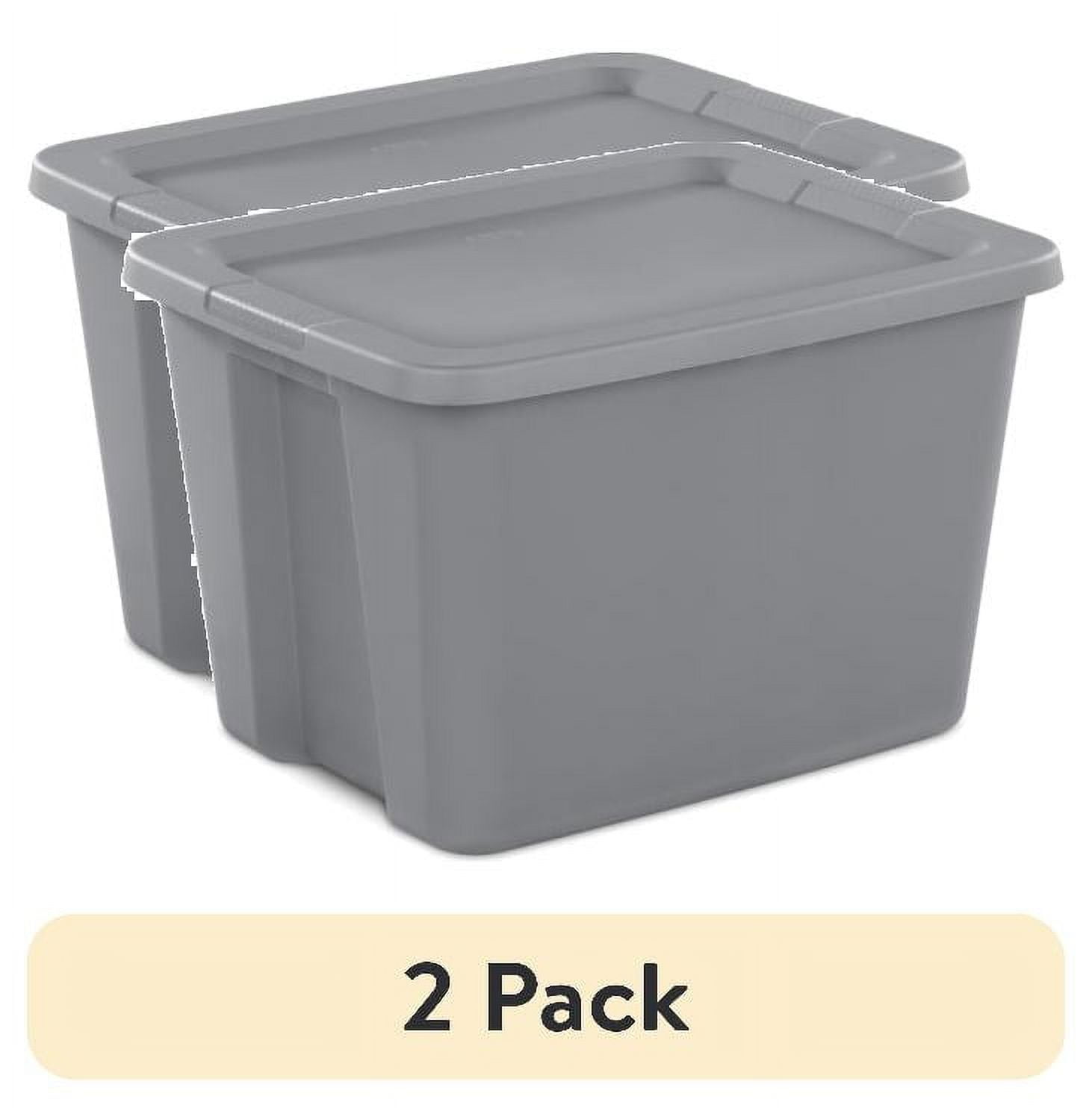 (16 pack) Sterilite 18 Gallon Plastic Storage Container with Snap-On ...