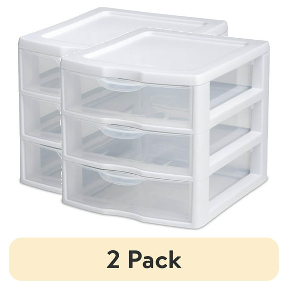 3 Drawer Plastic Storage