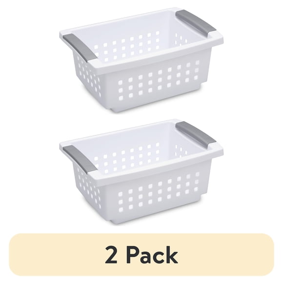 white plastic storage containers