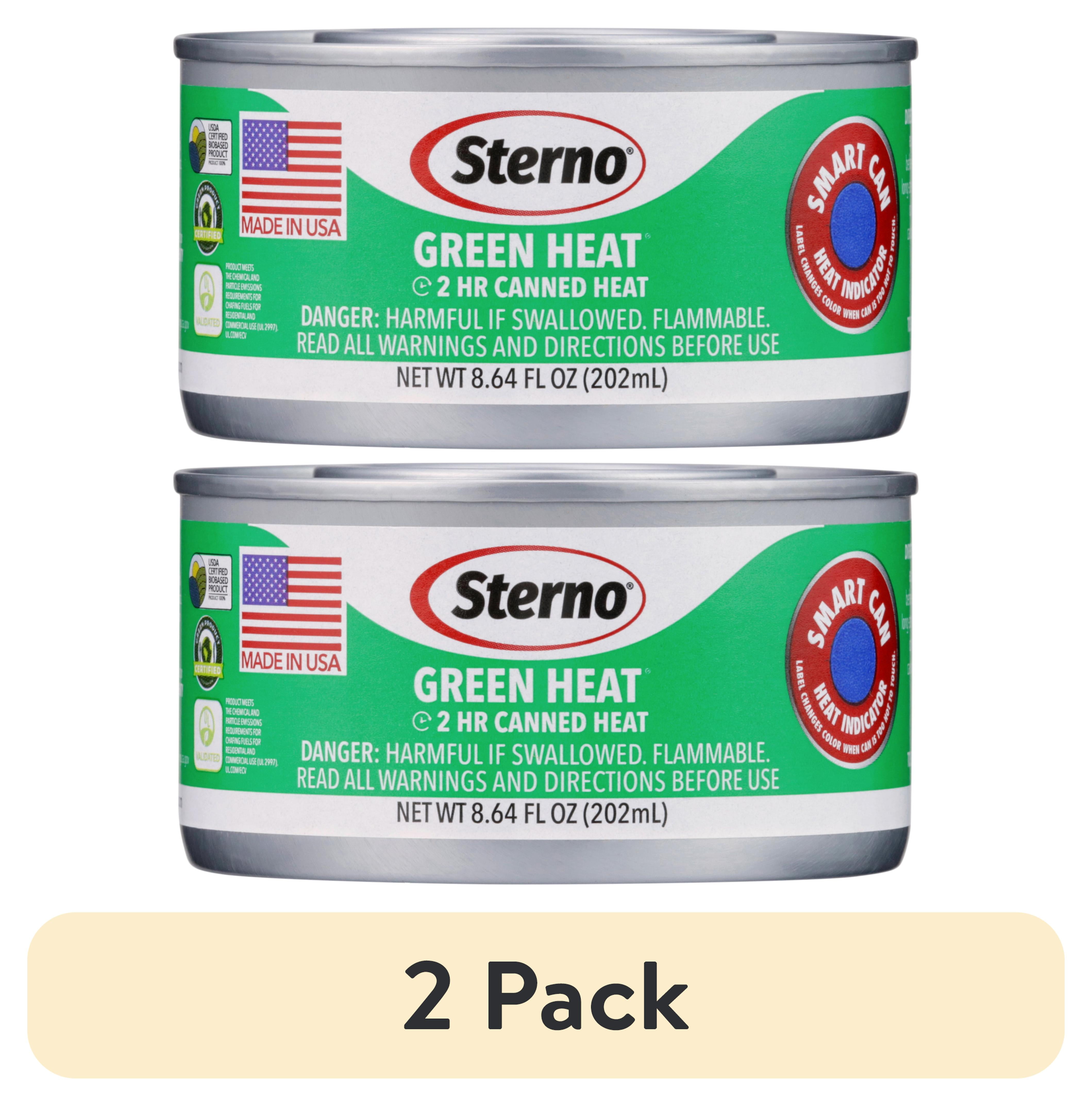 (2 pack) Sterno 2-Hour Green Heat Ethanol Gel Chafing Fuel, UL ...