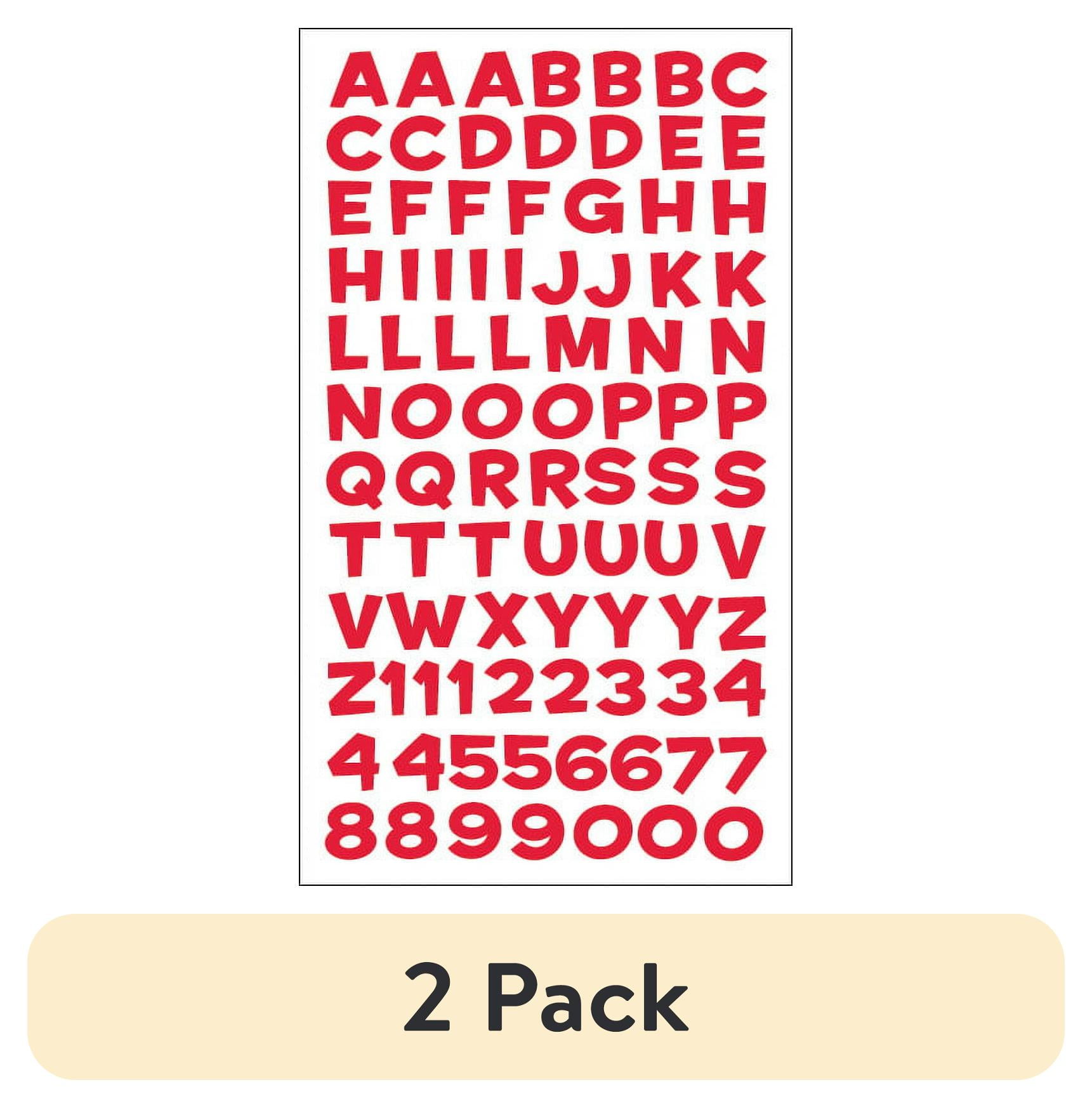 (2 pack) Sticko Alphabet Stickers-Fun House Red Metallic - Walmart.com