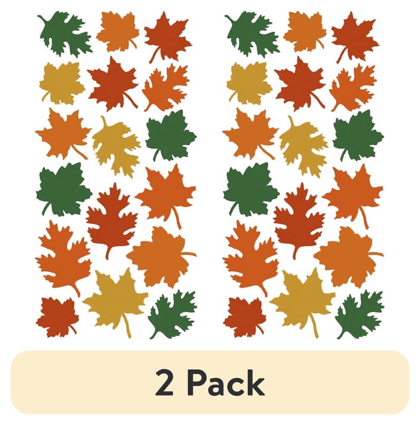 (2 pack) Sticko Stickers-Metallic Leaves - Walmart.com