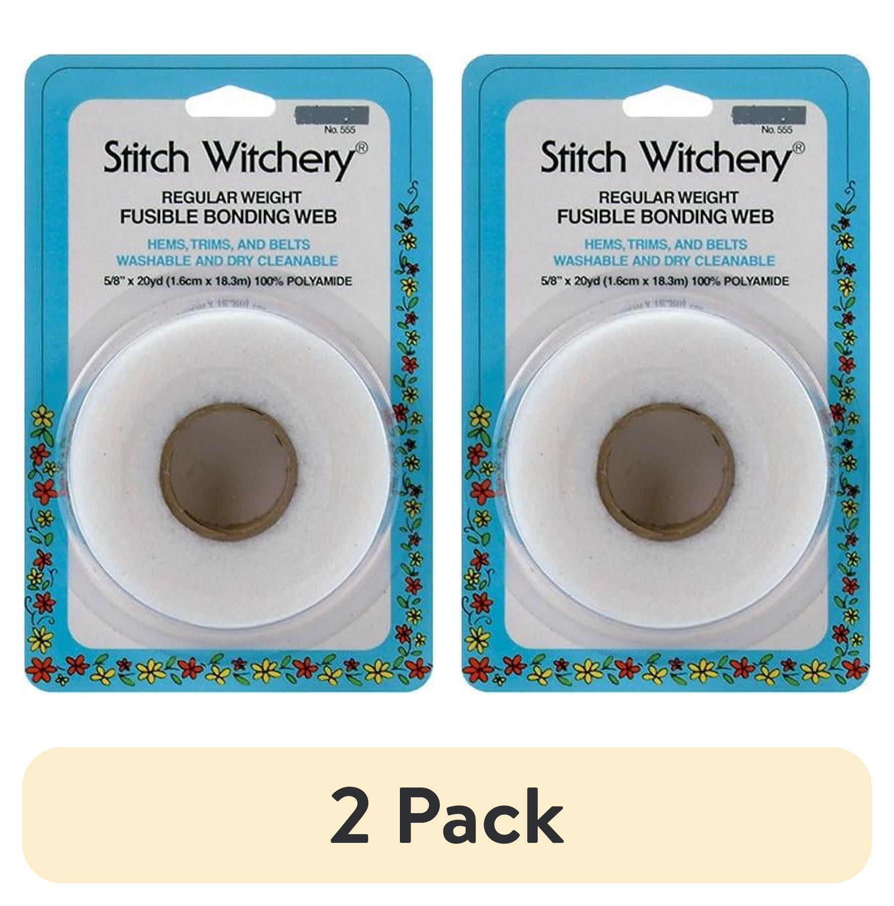 (2 pack) Stitch Witchery Fusible Bonding Web Regular Weight-5/8 Inch X ...