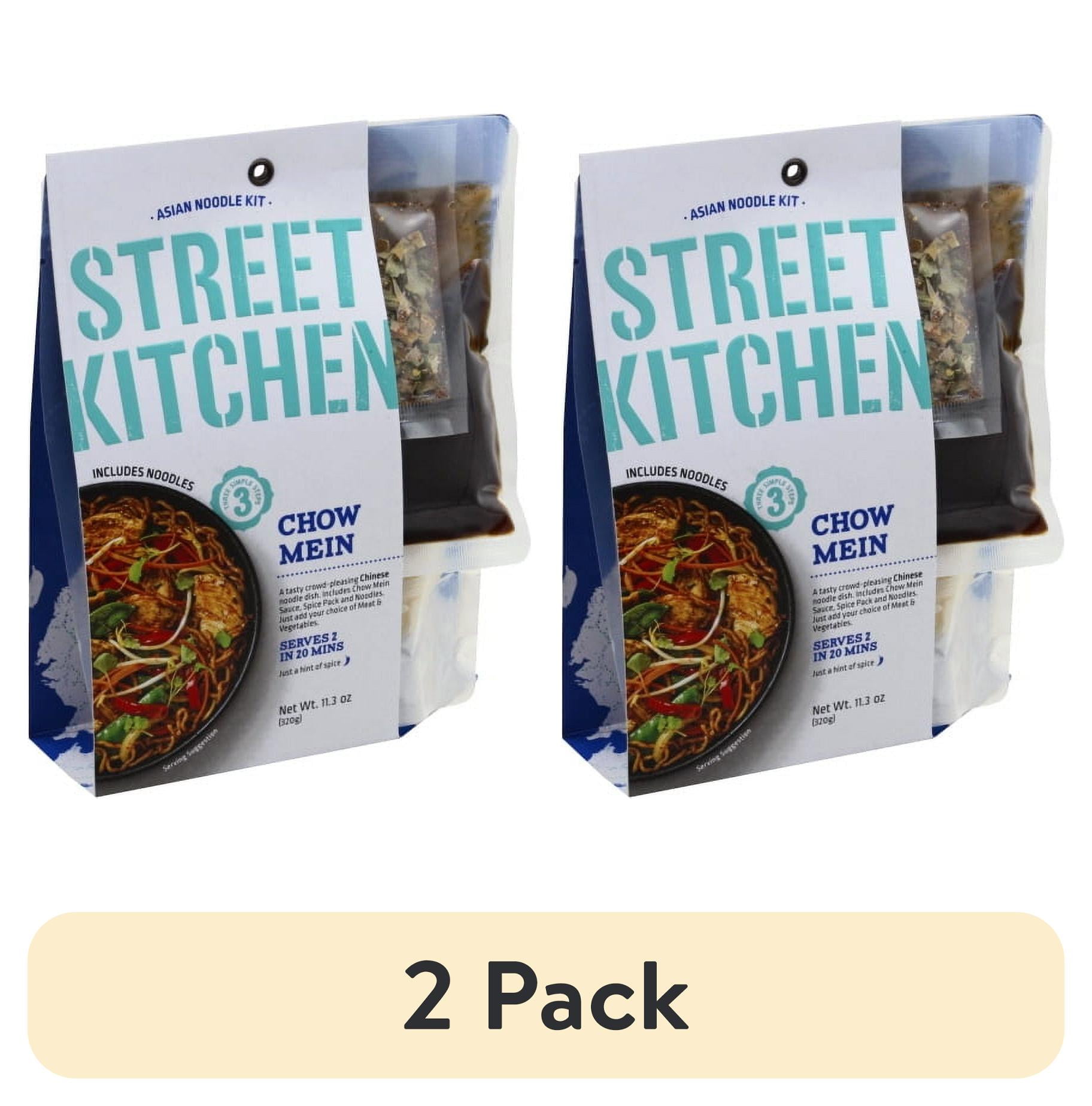 (2 pack) Street Kitchen Chinese Chow Mein Noodle Kit, 11.3 oz. Shelf ...